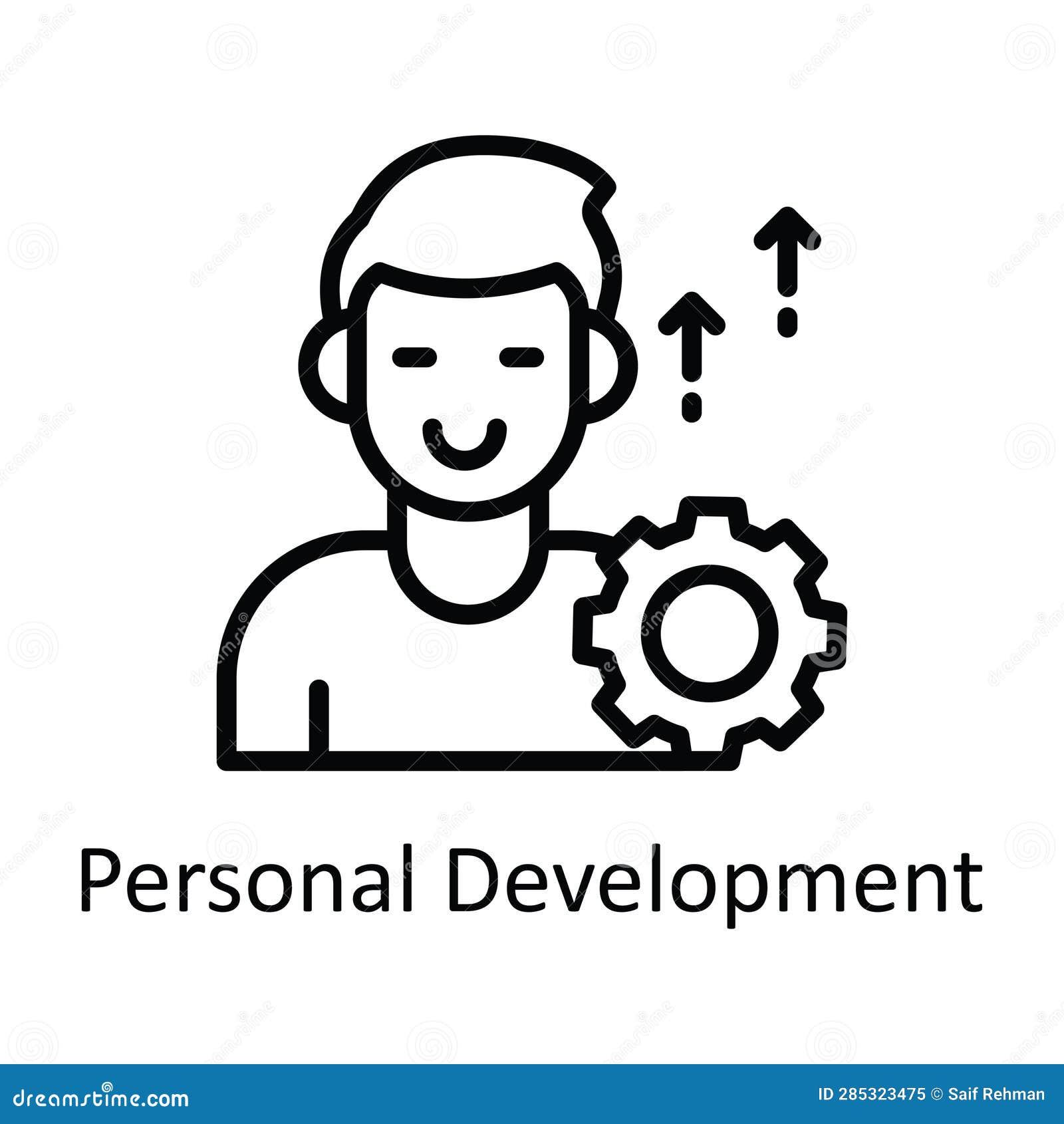 Personal Development Vector Outline Icon Design Illustration ...