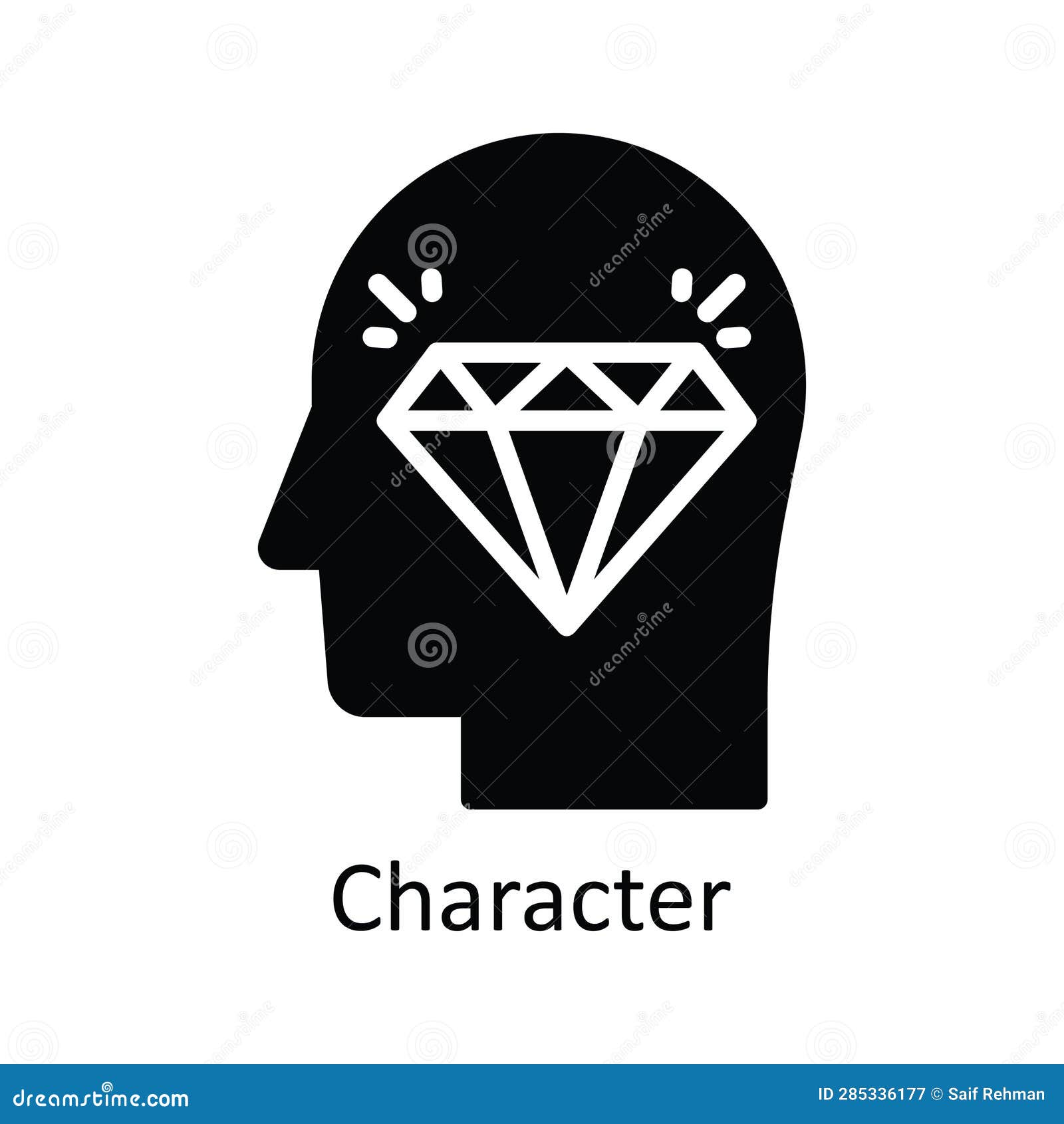 Premium Character Vector Solid Icon Design Illustration. Human ...