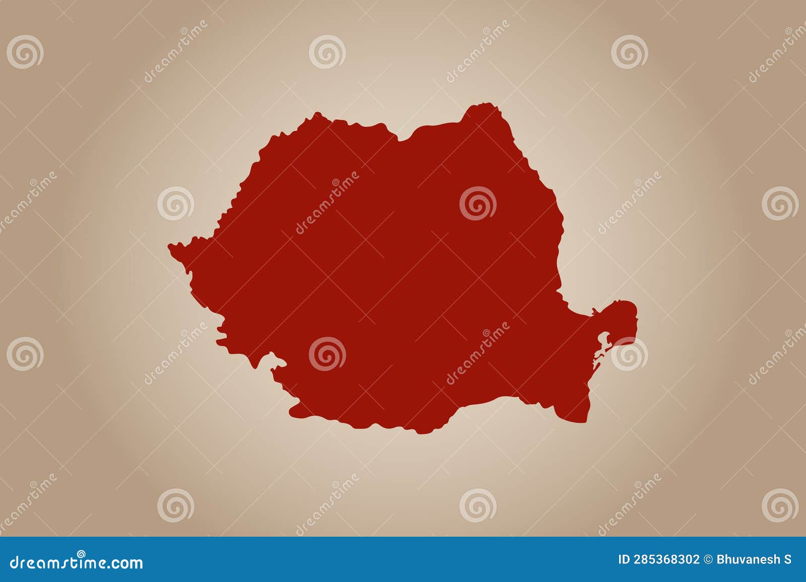 Red Colored Map Design Isolated on Plain Background of the Country ...