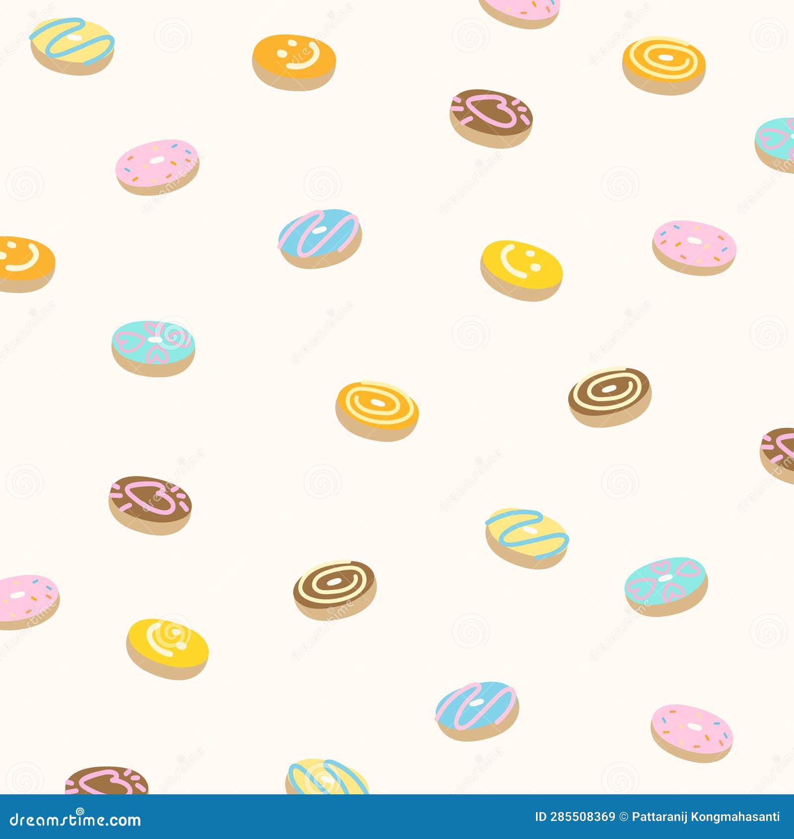 Donut Wallpaper, Sweet Dessert Background, Snack Backdrop and Brand Ads ...