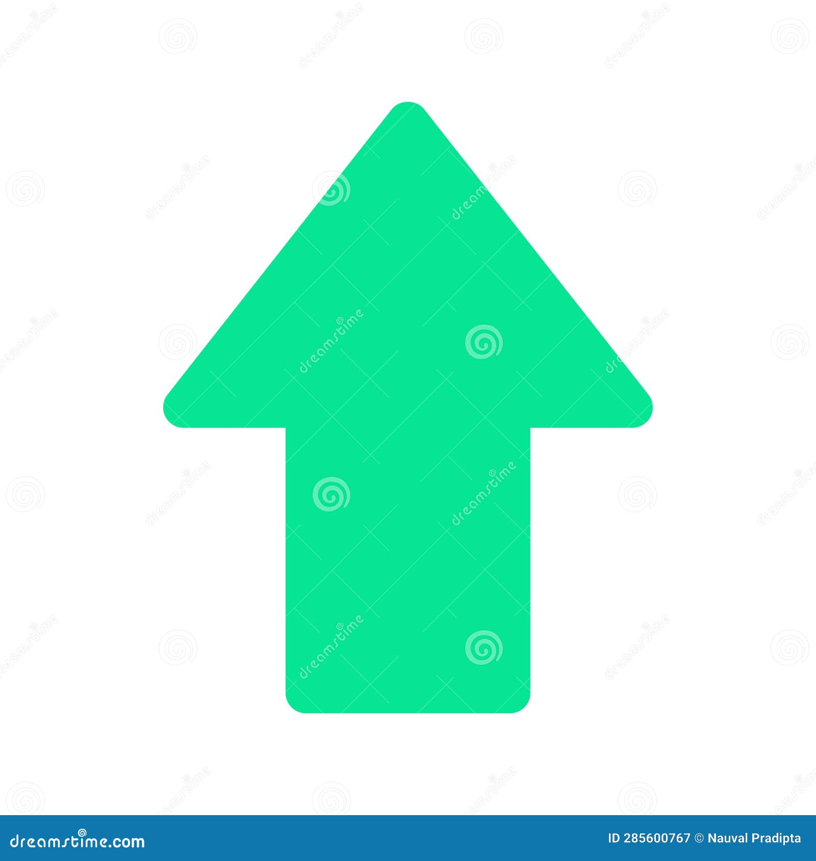 Arrow Flat Style Icon stock vector. Illustration of design - 285600767