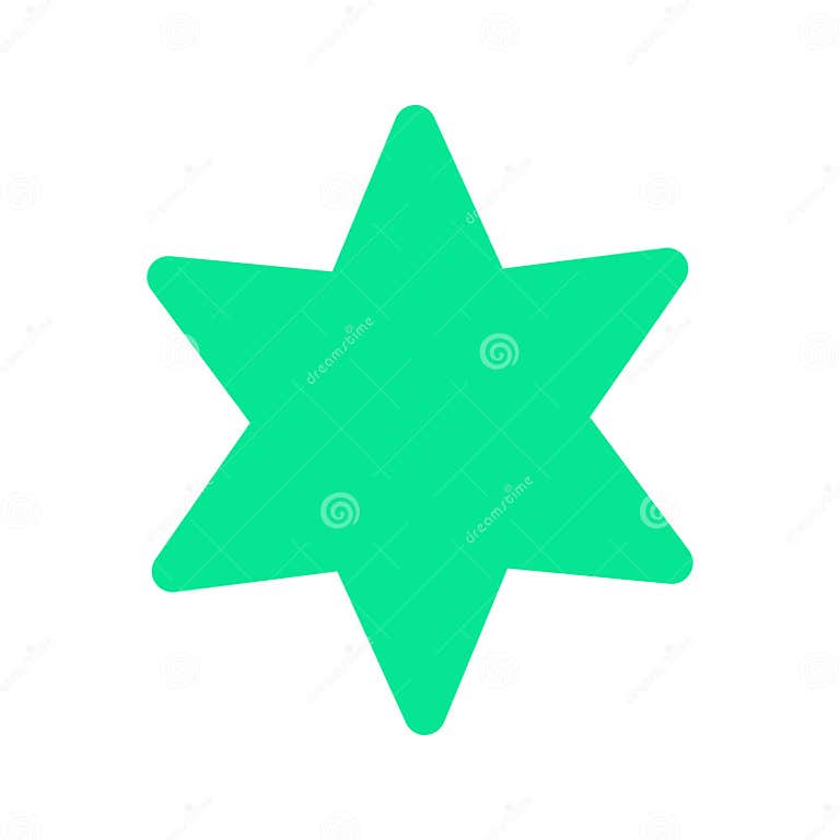 Star Flat Style Icon stock vector. Illustration of sign - 285600866