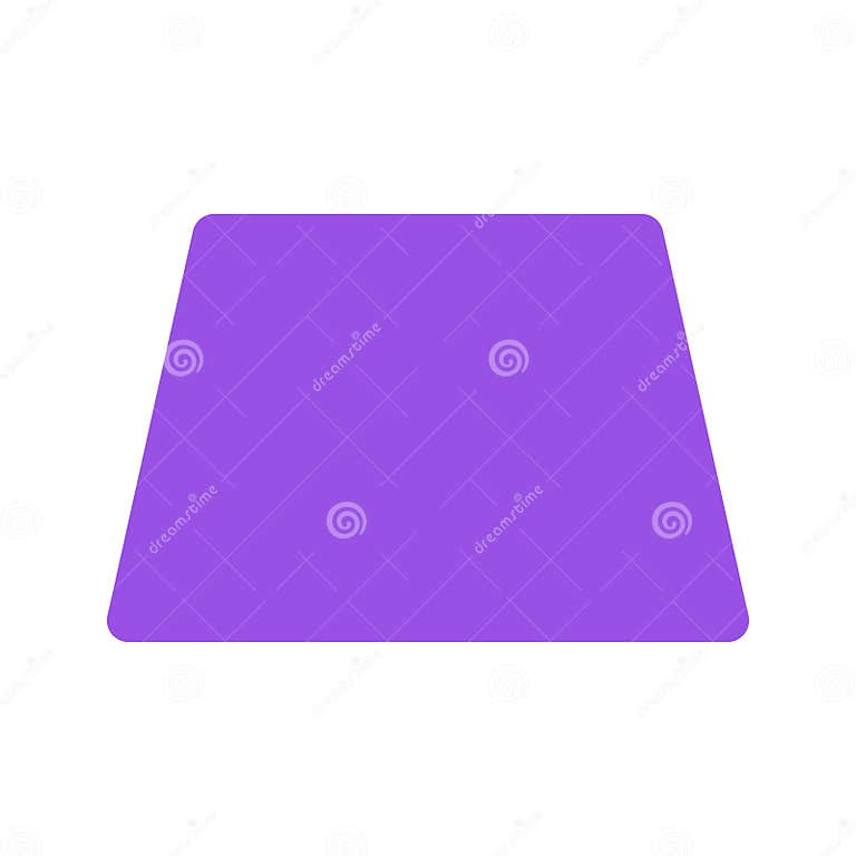 Trapezium Flat Style Icon stock vector. Illustration of trapezium ...