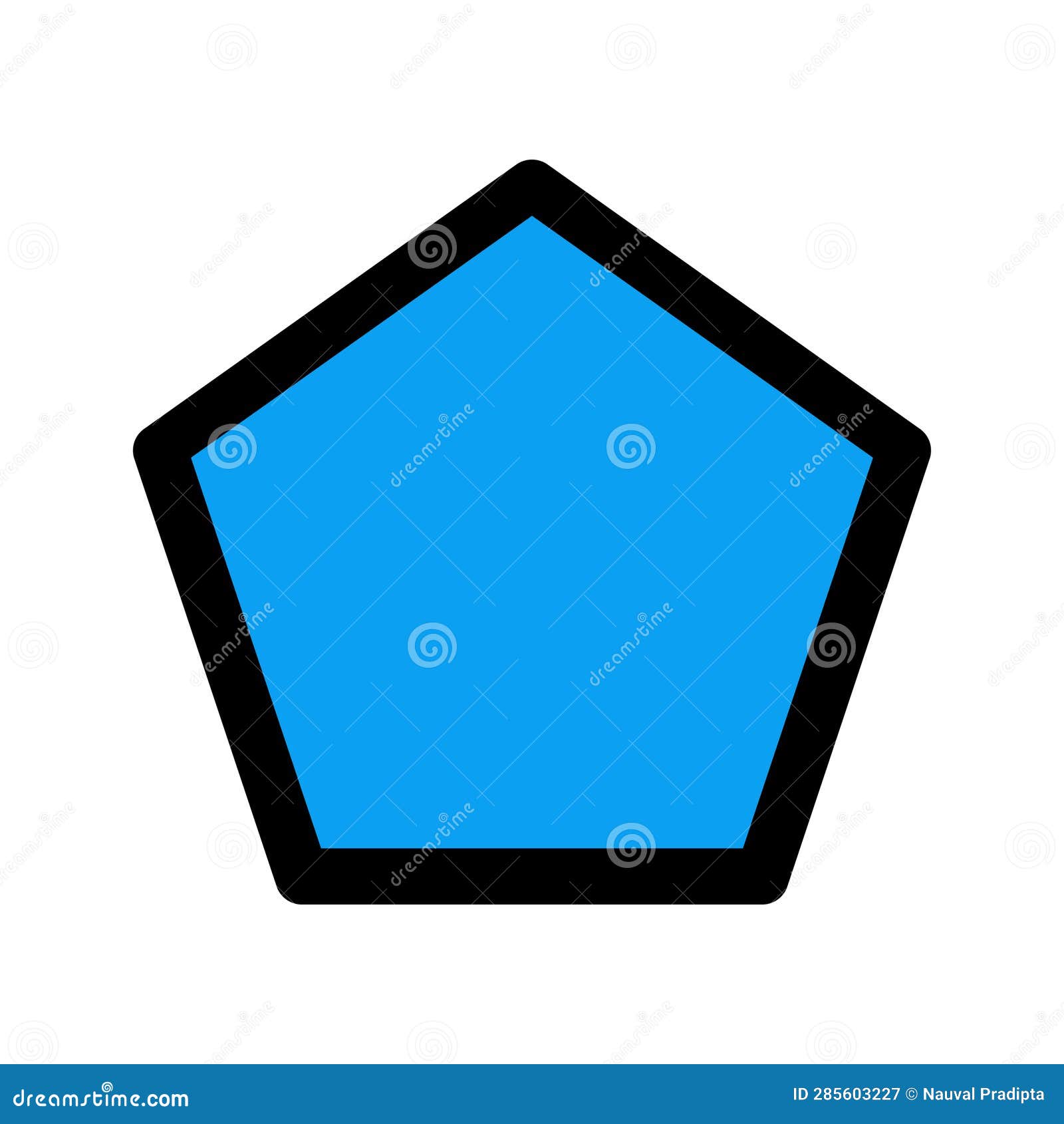 Pentagon Filled Line Style Icon Stock Vector - Illustration of pentagon ...