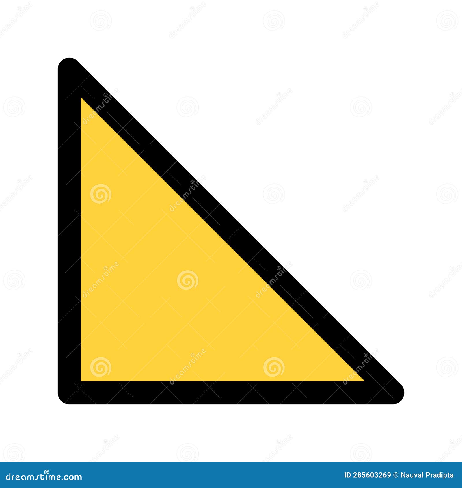 Triangle Filled Line Style Icon Stock Vector - Illustration of abstract ...