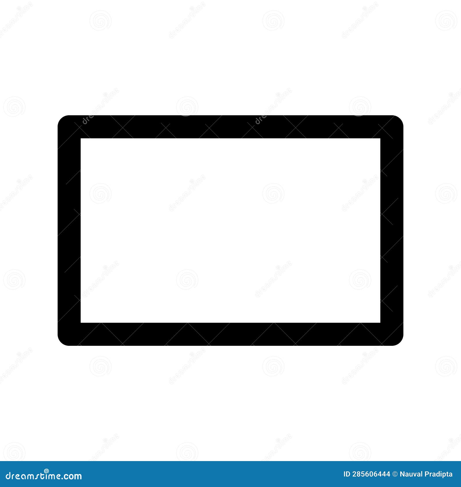 Rectangle Outline Style Icon Stock Vector - Illustration of modern ...