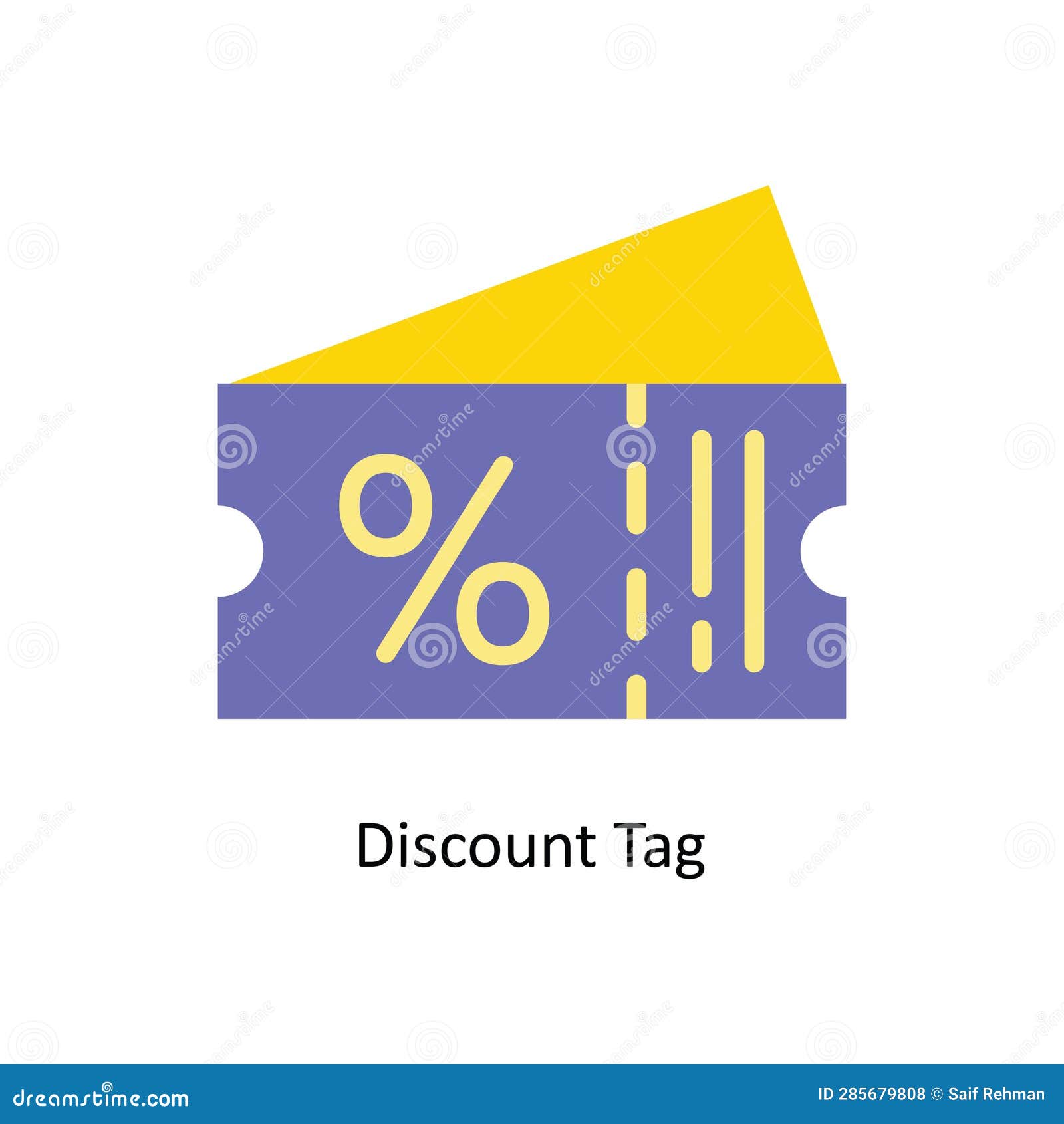 Discount Tag Vector Flat Icon Design Illustration. Bank Symbol on White ...