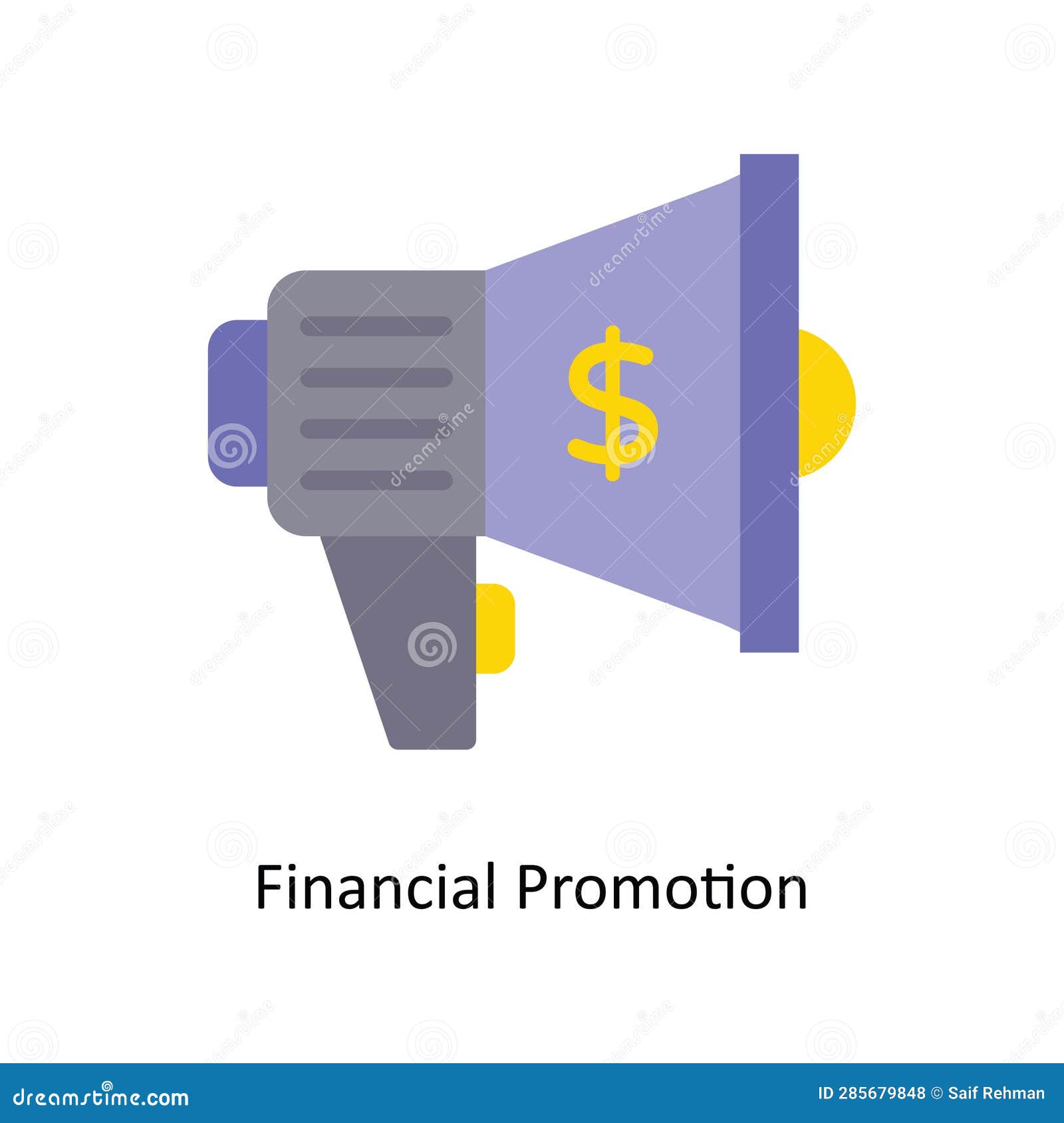 Financial Promotion Vector Flat Icon Design Illustration. Bank Symbol ...