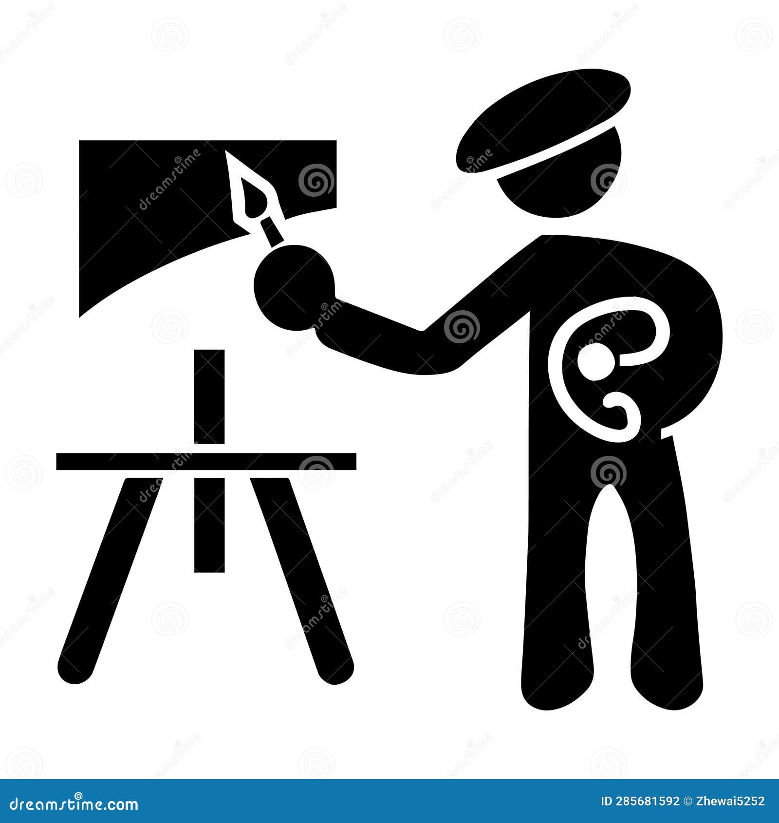 An Artis Drawing , Vector and Jpg, Symbol of Artis Making an Art Stock ...