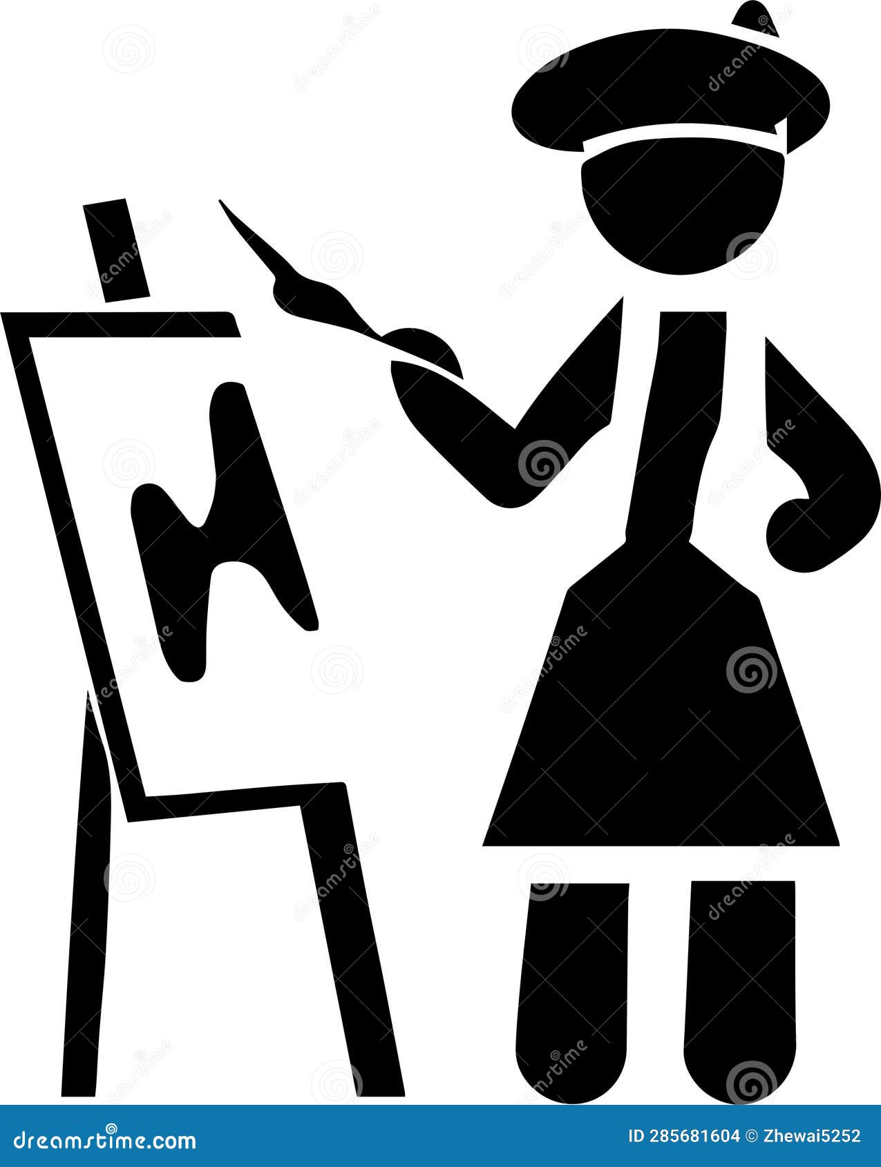 An Artis Drawing , Vector and Jpg, Symbol of Artis Making an Art Stock ...