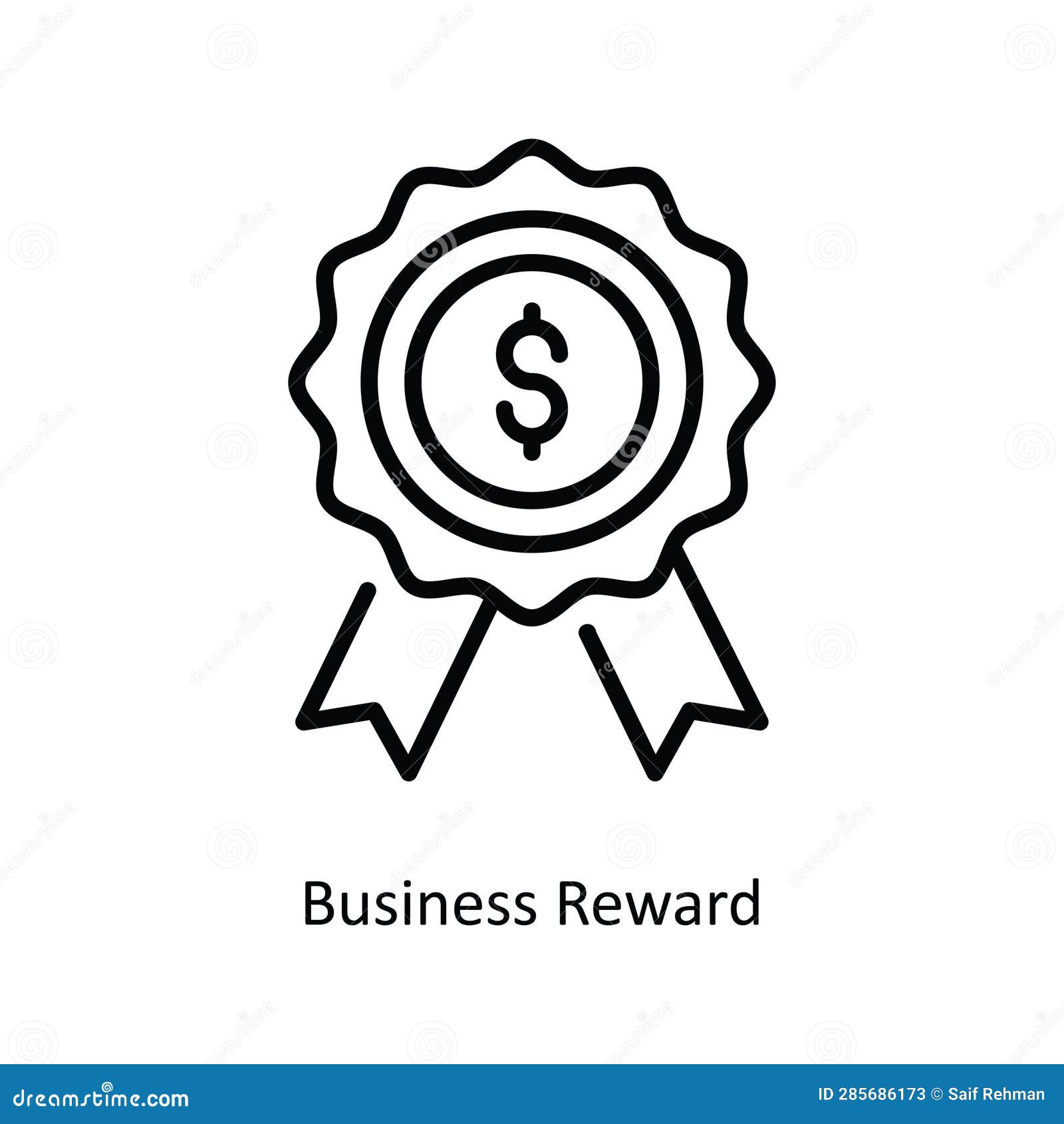 Business Reward Vector Outline Icon Design Illustration. Bank Symbol on ...