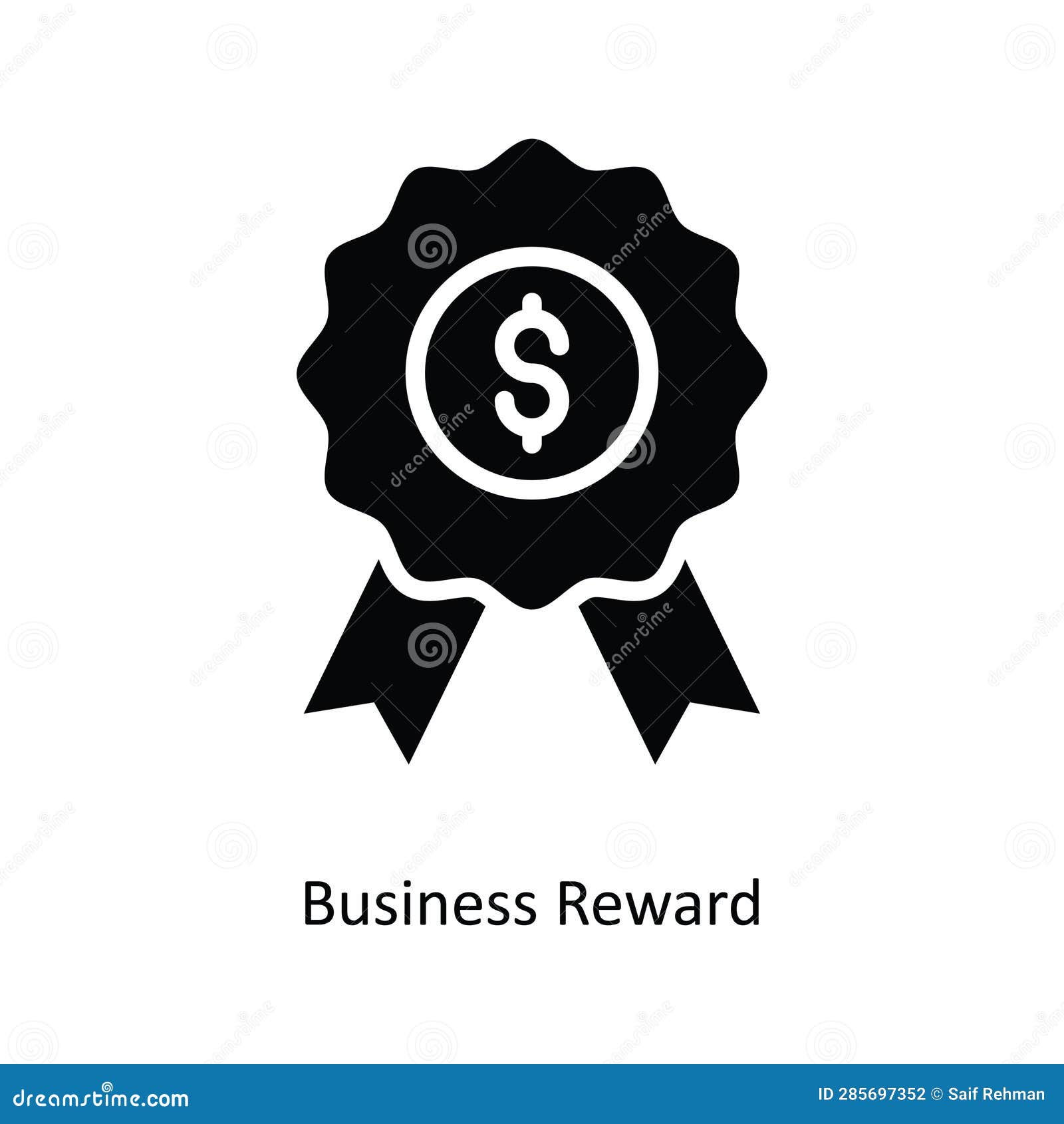 Business Reward Vector Solid Icon Design Illustration. Bank Symbol on ...