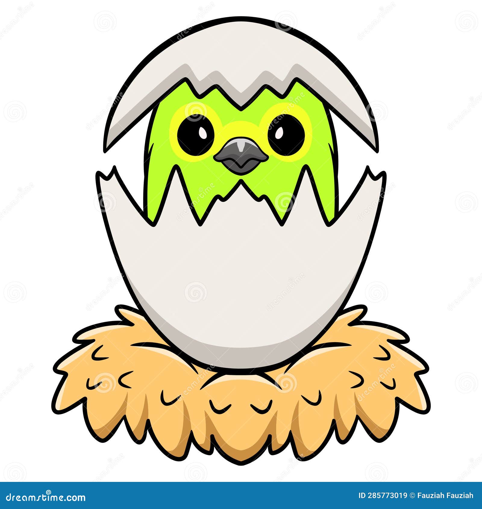 Cartoon Caique Parrot On White Background | CartoonDealer.com #262978733