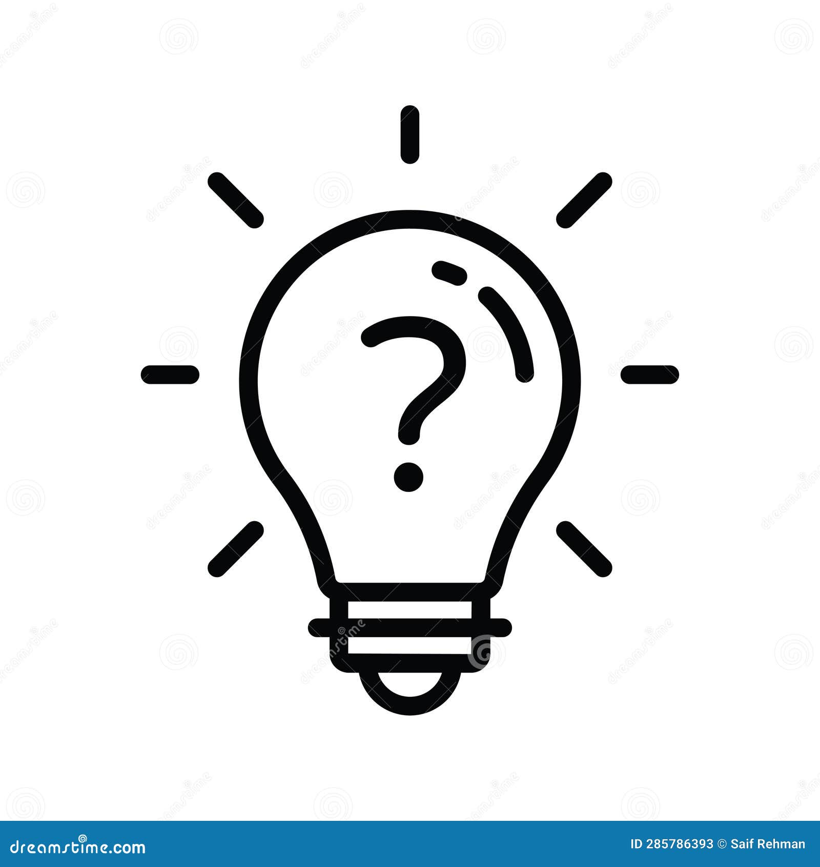 Confused Idea Vector Outline Icon Design Illustration. Cloud Computing ...