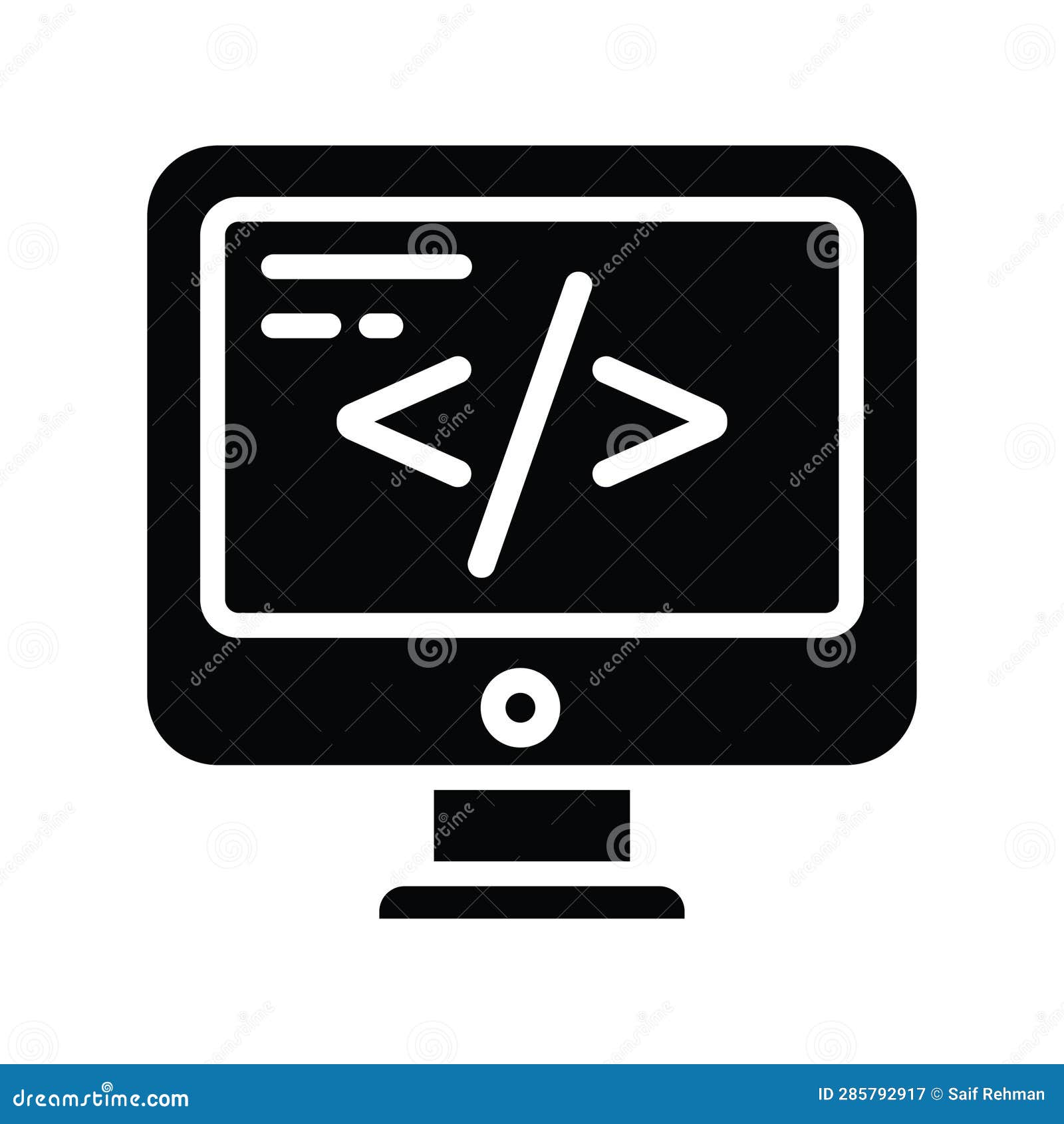 Coding Vector Solid Icon Design Illustration. Cloud Computing Symbol on White Background EPS 10 ...