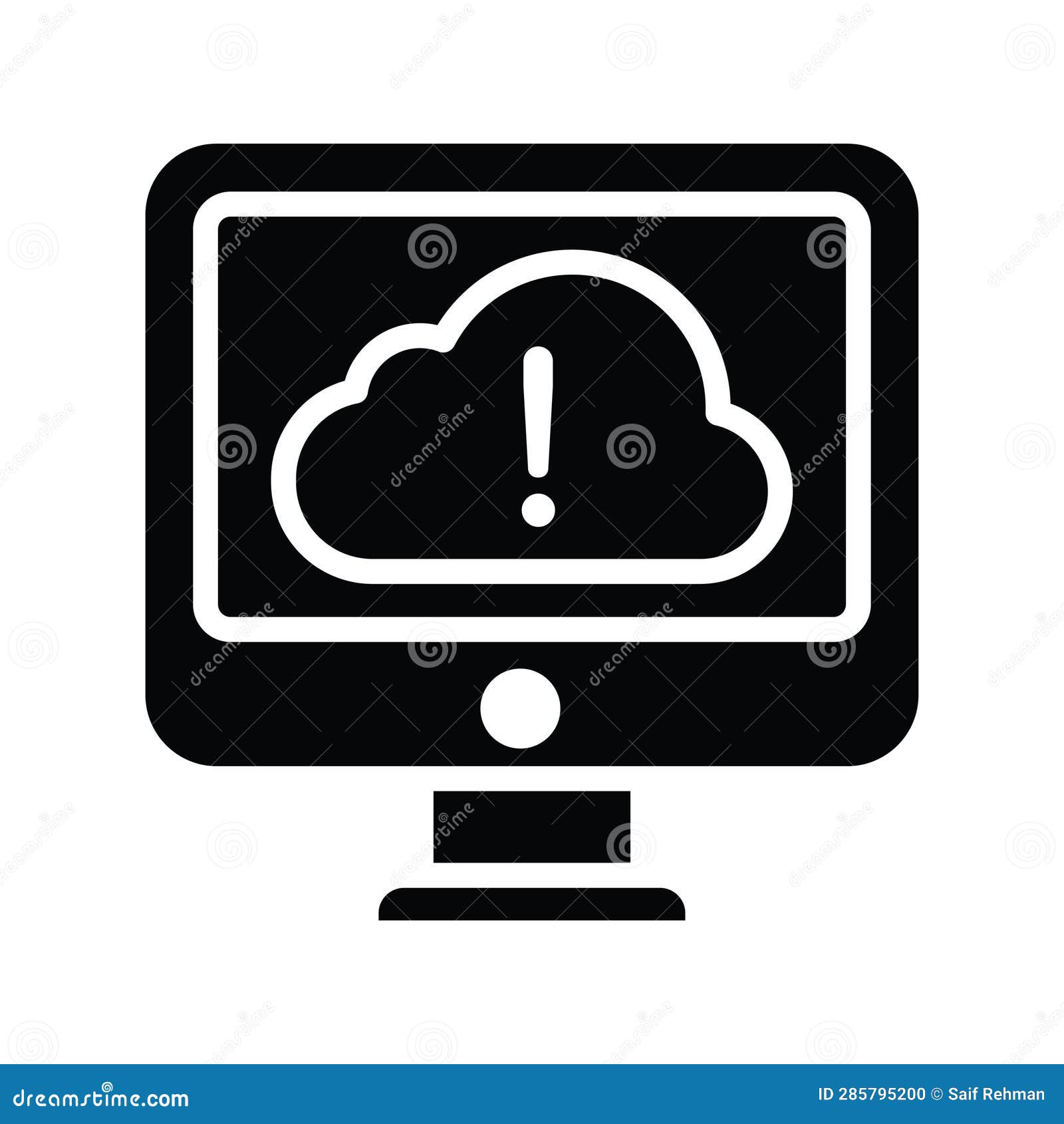Web Hosting Vector Solid Icon Design Illustration. Cloud Computing ...