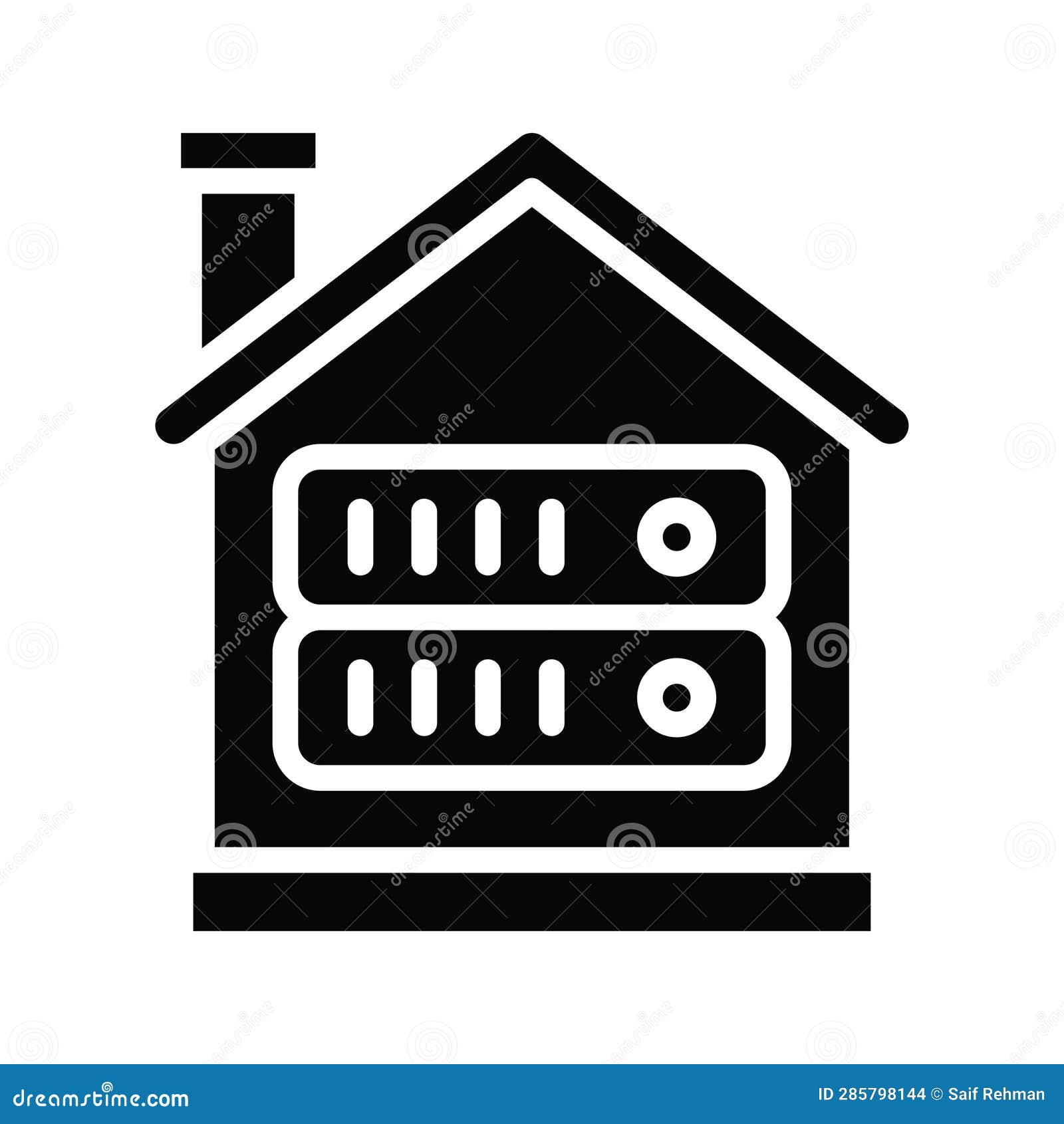 Data Center Vector Solid Icon Design Illustration. Cloud Computing ...