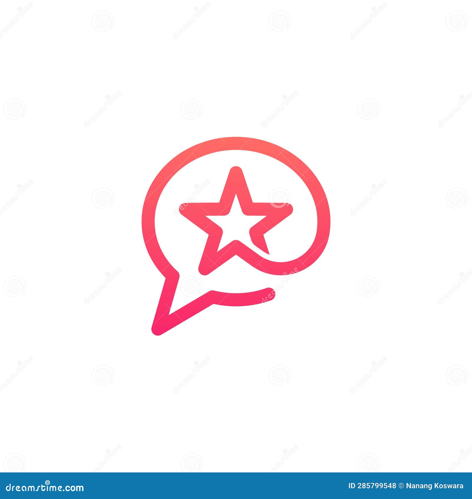 Chat Star Logo Design, Talk Star Logo, Reviews, Ratings, Icon, Vector ...