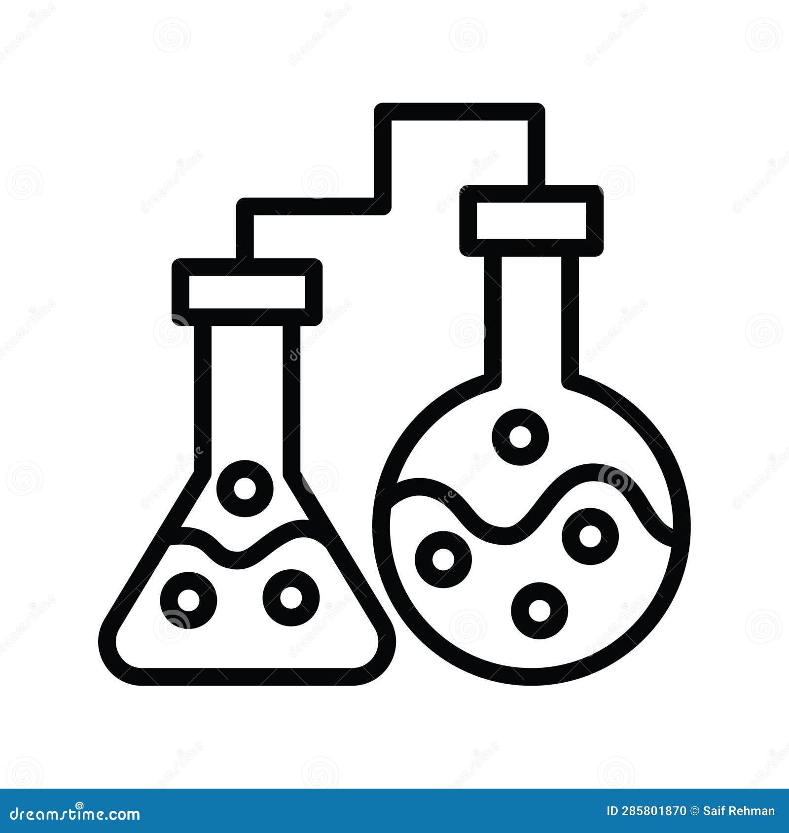 Chemical Practical Vector Outline Icon Design Illustration. Engineering ...