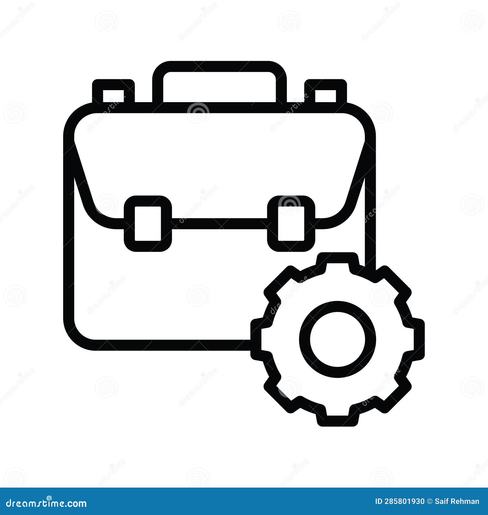 Engineer Bag Vector Outline Icon Design Illustration. Engineering ...