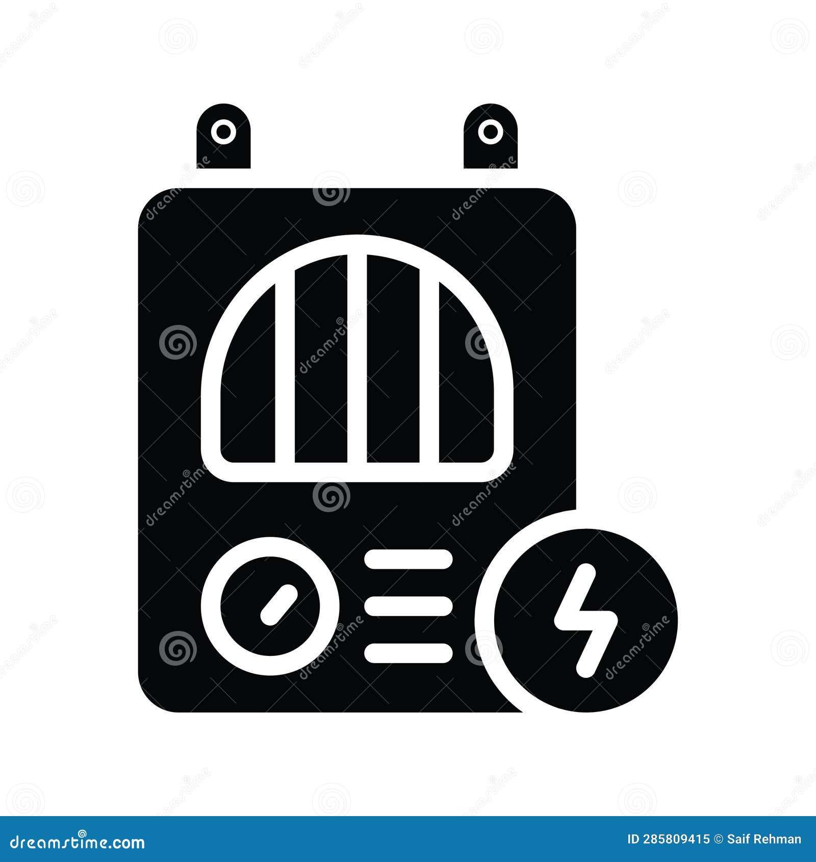 Central Heating Vector Solid Icon Design Illustration. Housekeeping ...