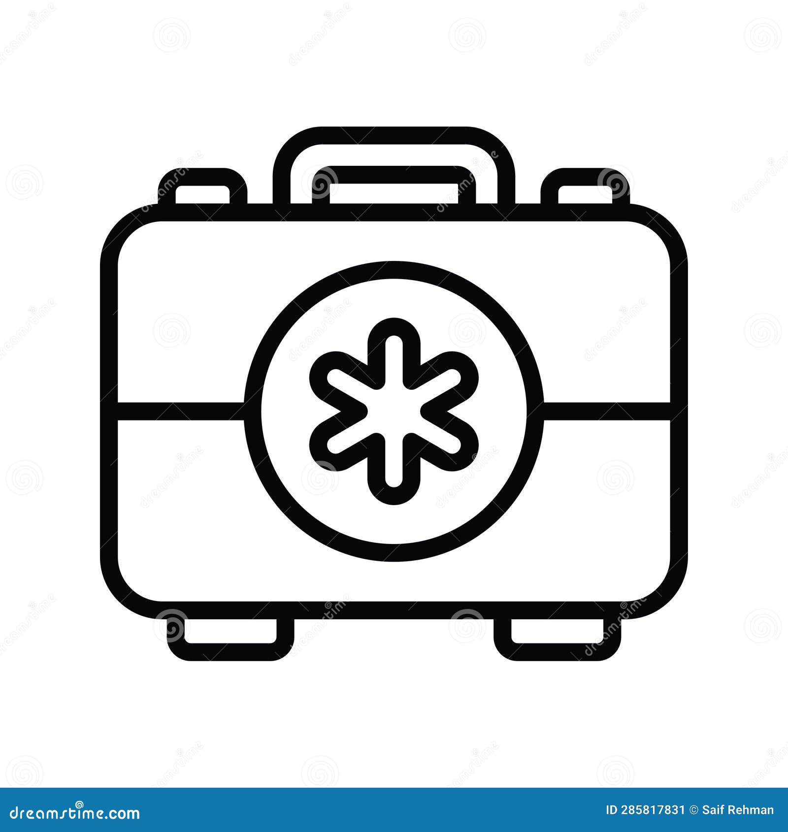 First Aid Vector Outline Icon Design Illustration. Medical Symbol on ...