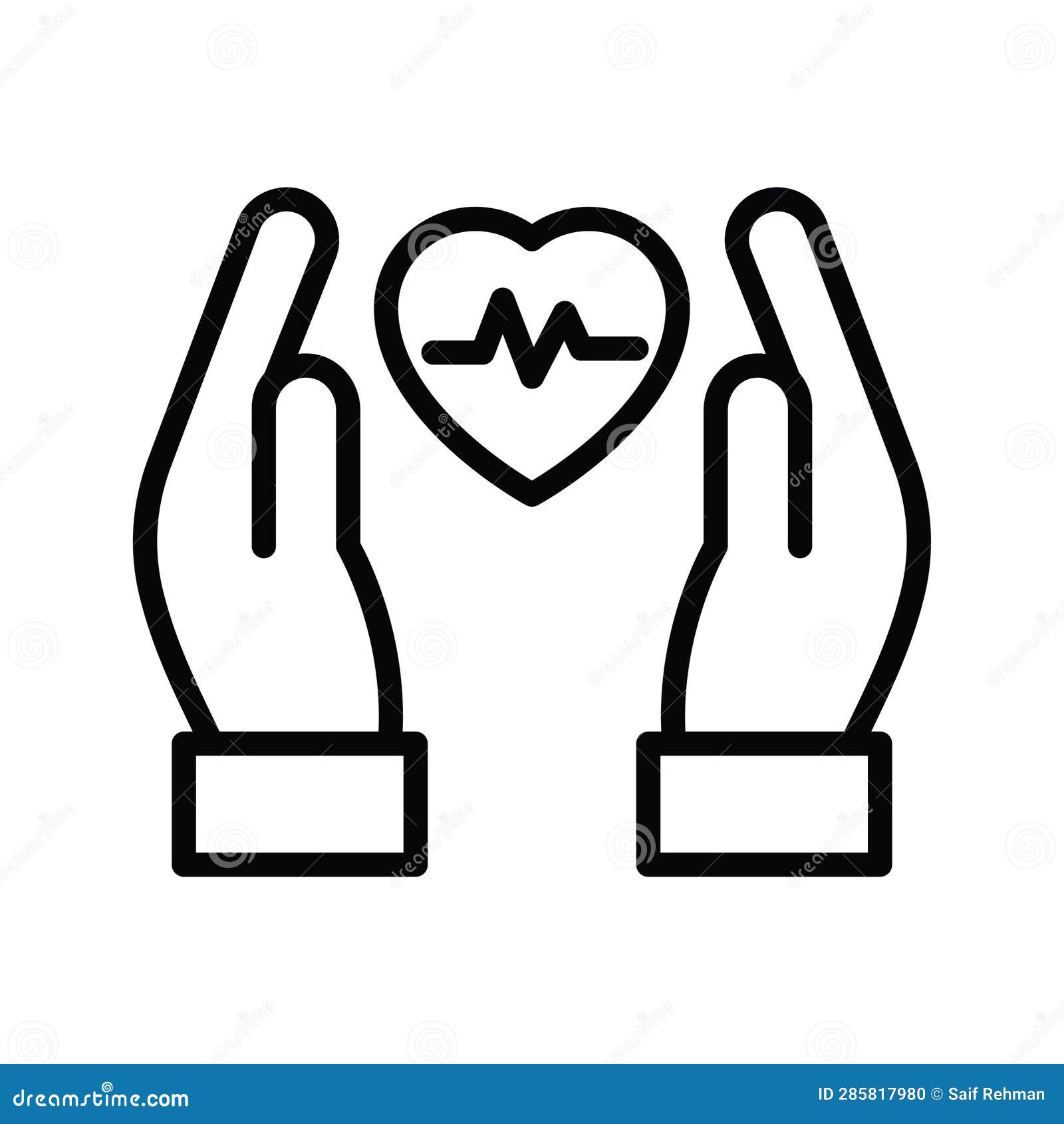 Health Service Vector Outline Icon Design Illustration. Medical Symbol ...