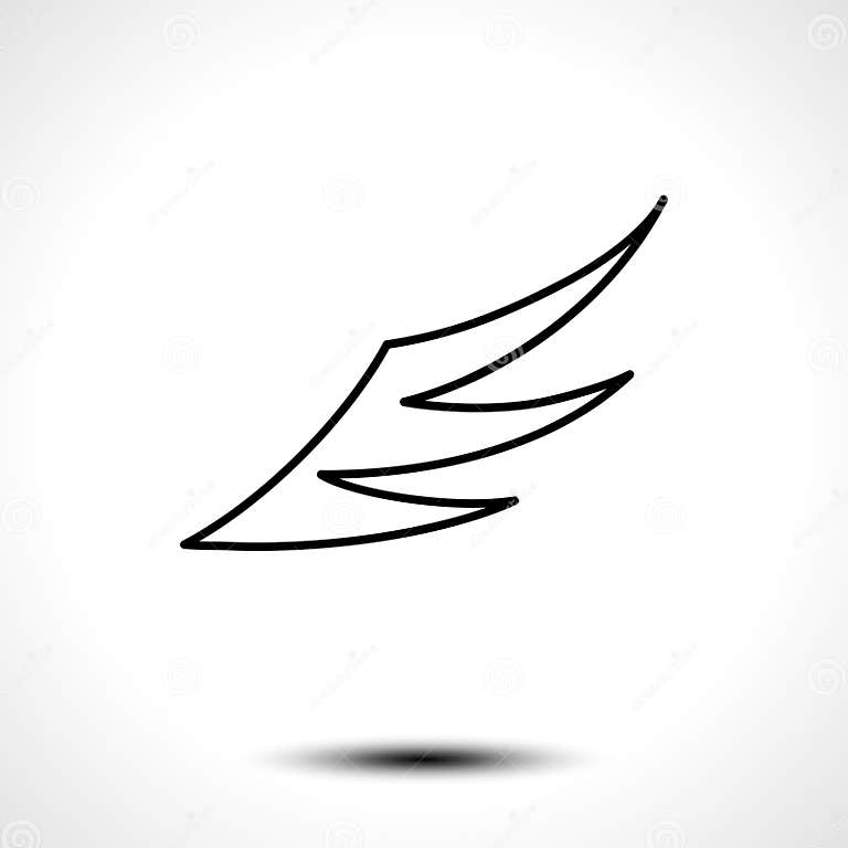 Wing line icon stock vector. Illustration of heaven - 285831551