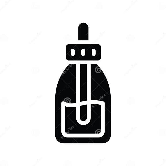 Dropper Vector Solid Icon Design Illustration. Medical Symbol on White Background EPS 10 File ...