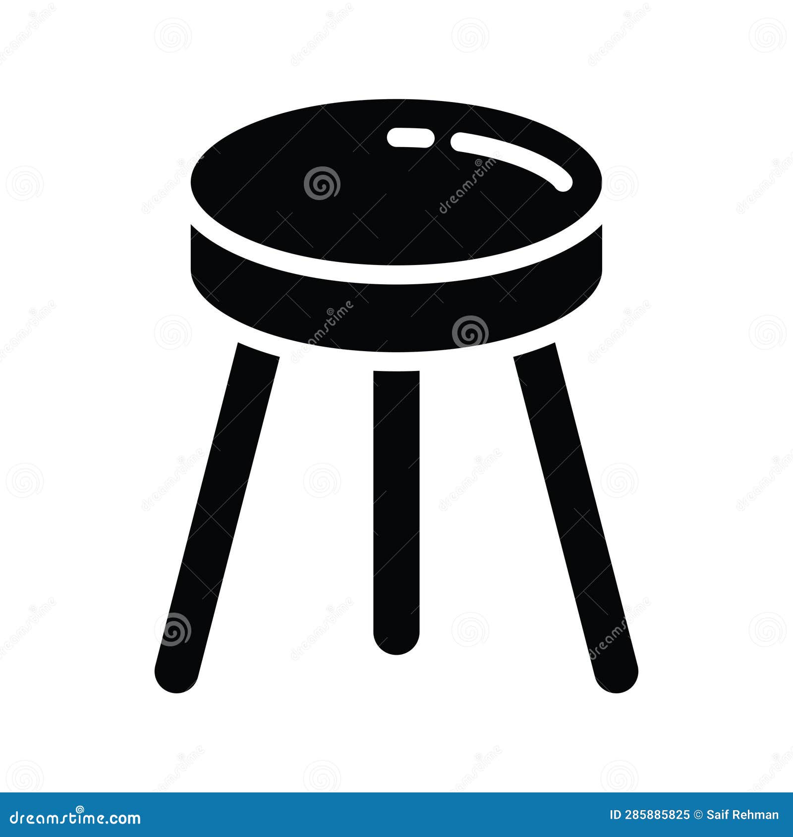 Stool Vector Solid Icon Design Illustration. Medical Symbol on White ...