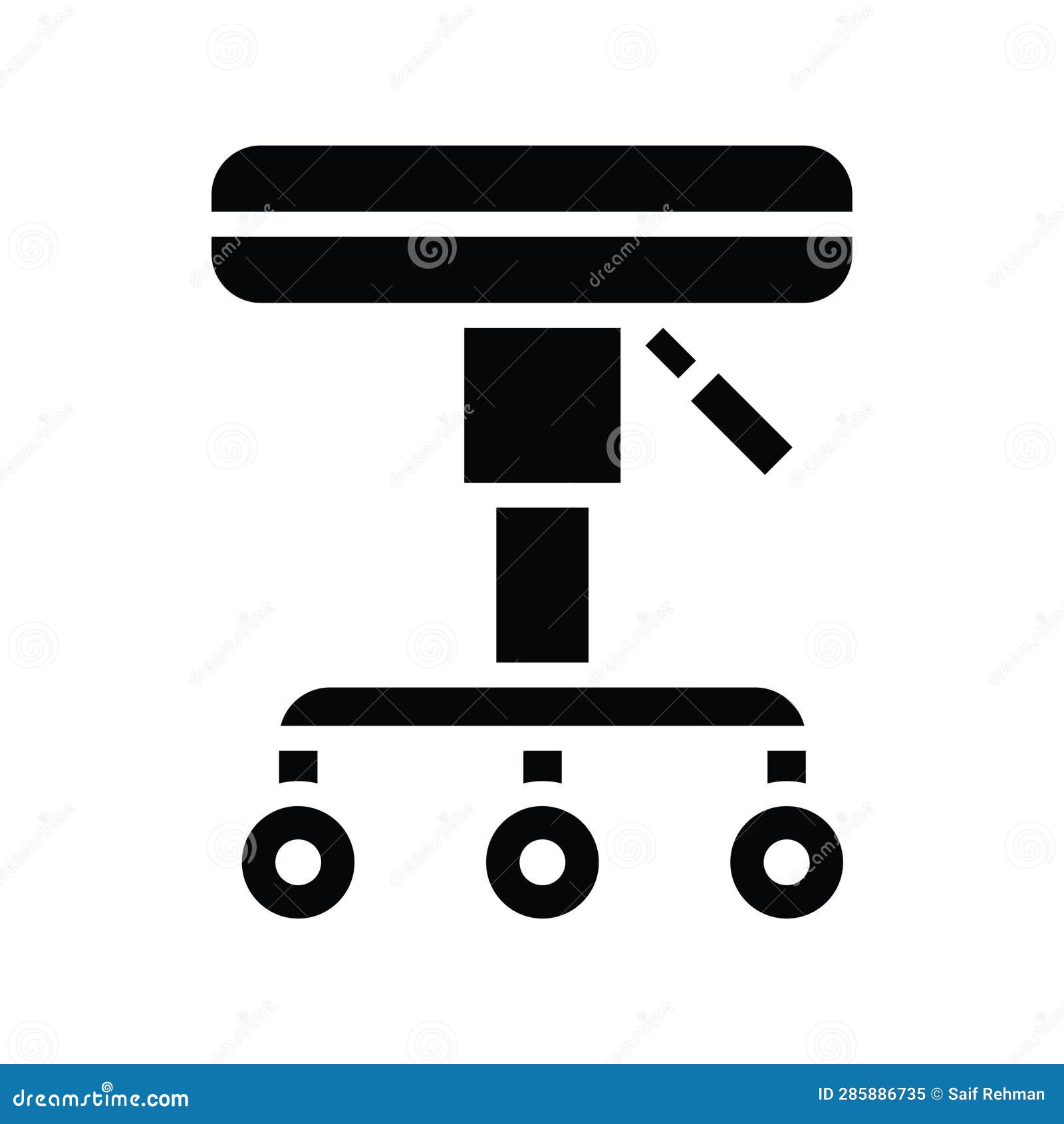 Stool Vector Solid Icon Design Illustration. Medical Symbol on White ...
