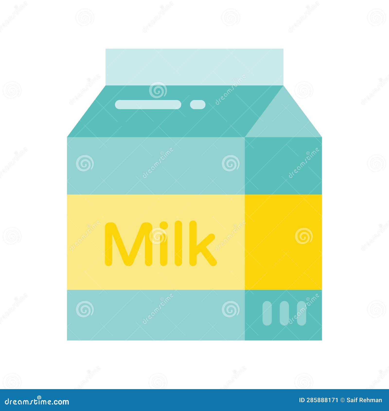 Milk Packet Vector Flat Icon Design Illustration. Product Management ...