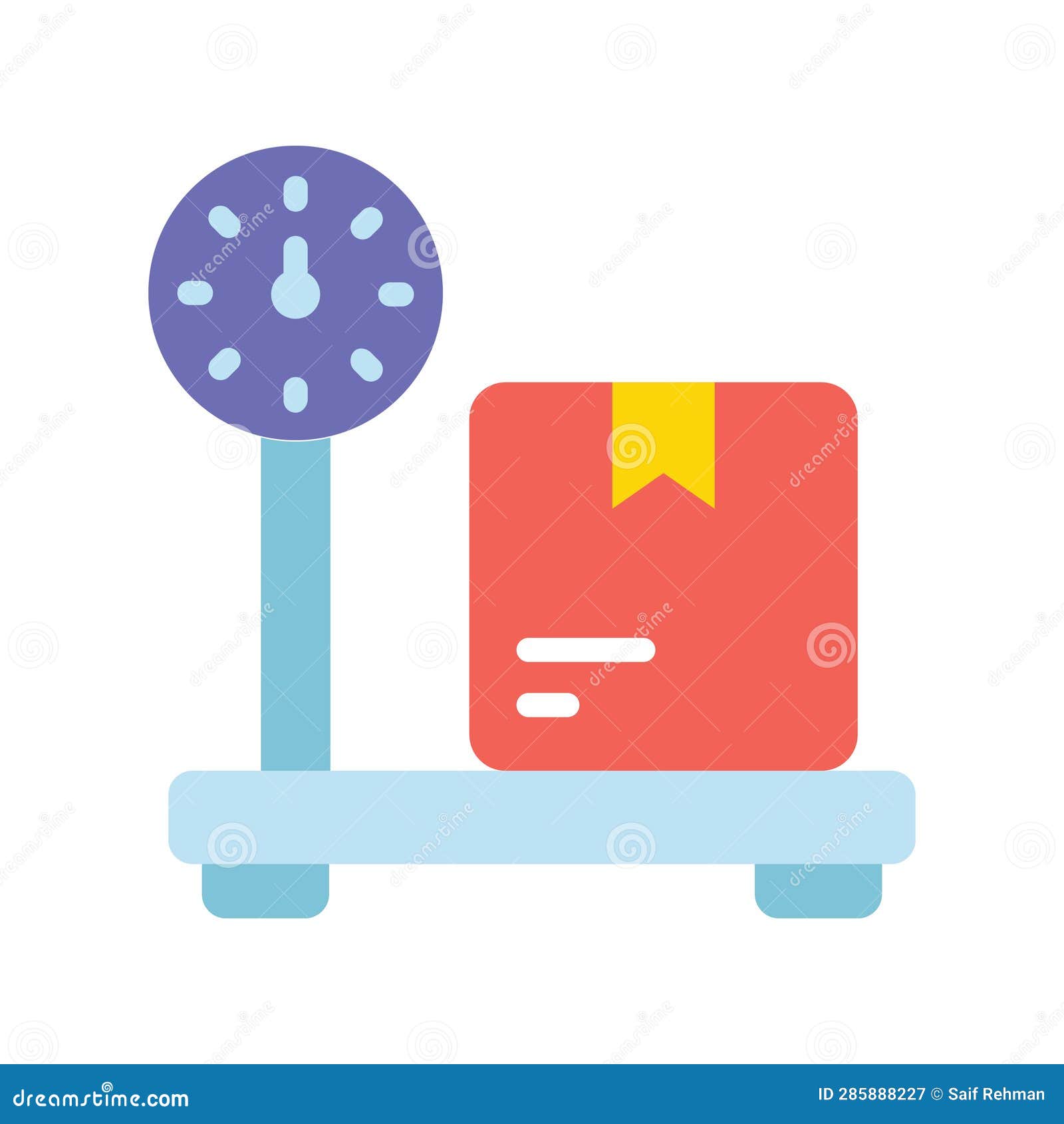 Cargo Weight Vector Flat Icon Design Illustration. Product Management ...