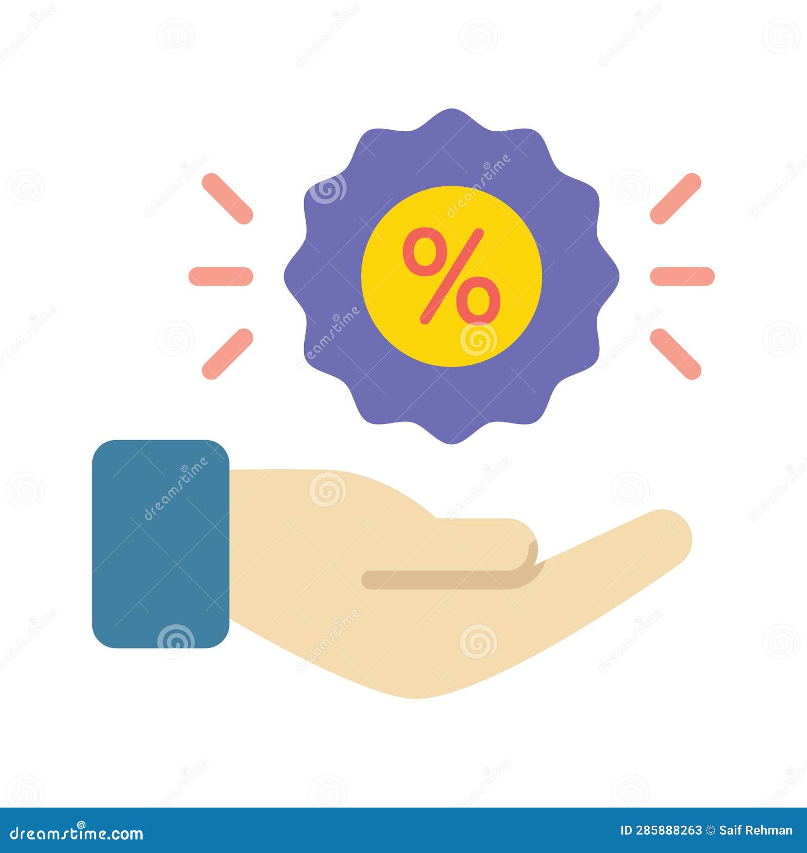 Discount Vector Flat Icon Design Illustration. Product Management ...