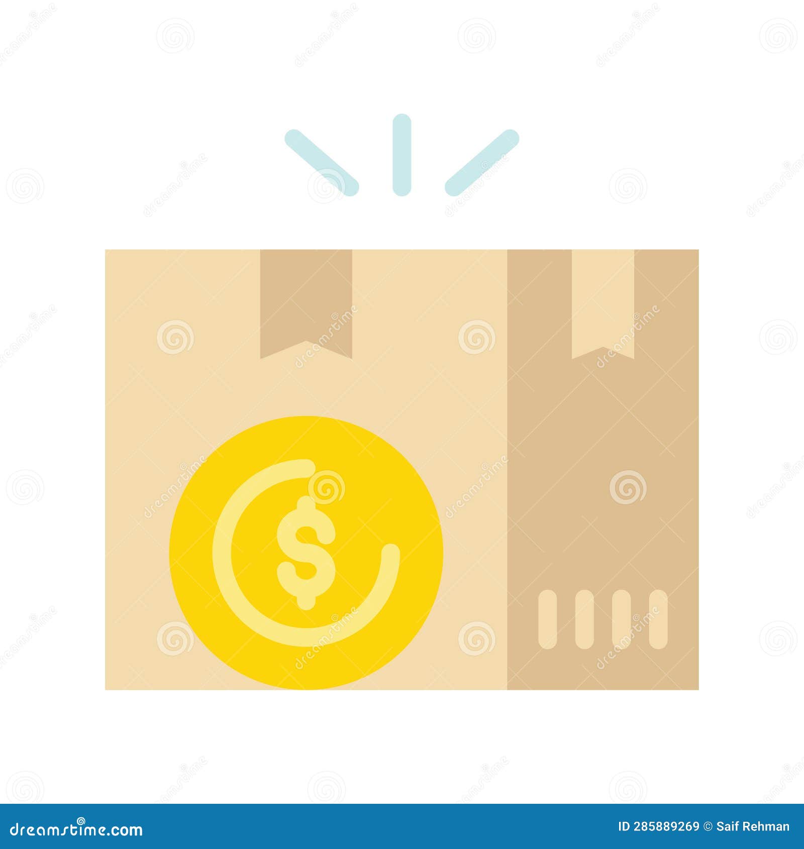 Order Cost Vector Flat Icon Design Illustration. Product Management ...