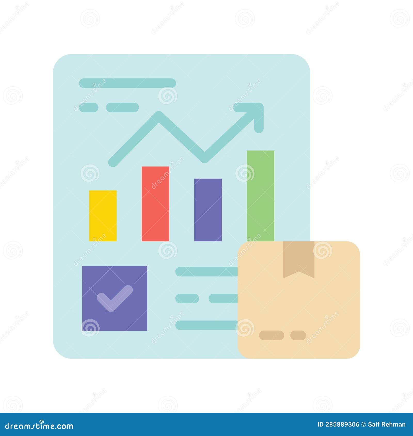 Product Analysis Vector Flat Icon Design Illustration. Product ...
