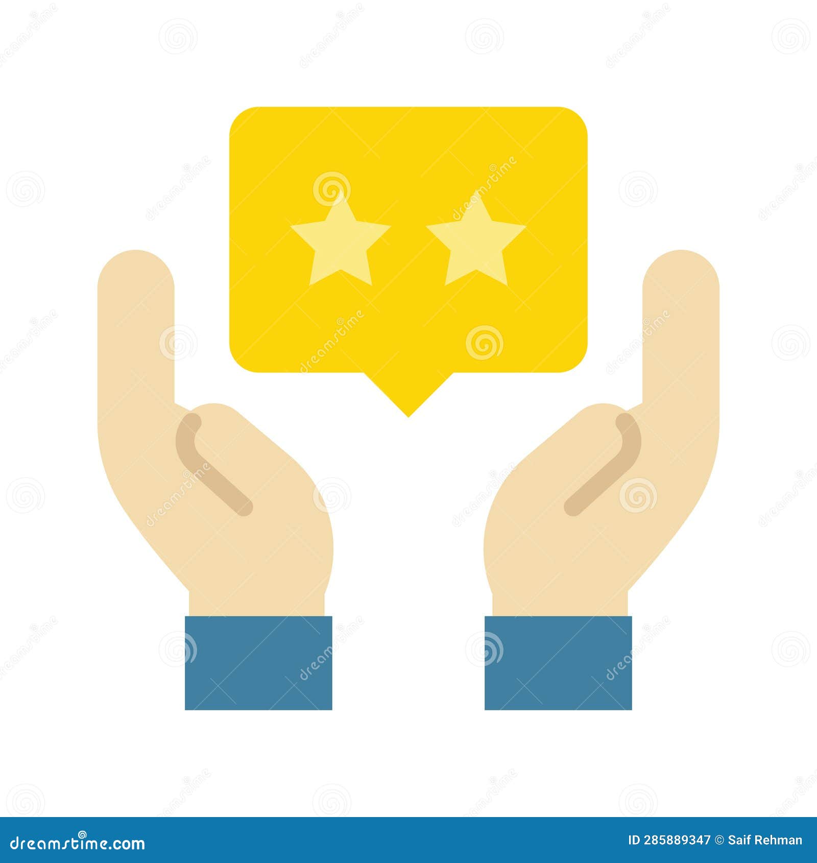 Review Vector Flat Icon Design Illustration. Product Management Symbol ...