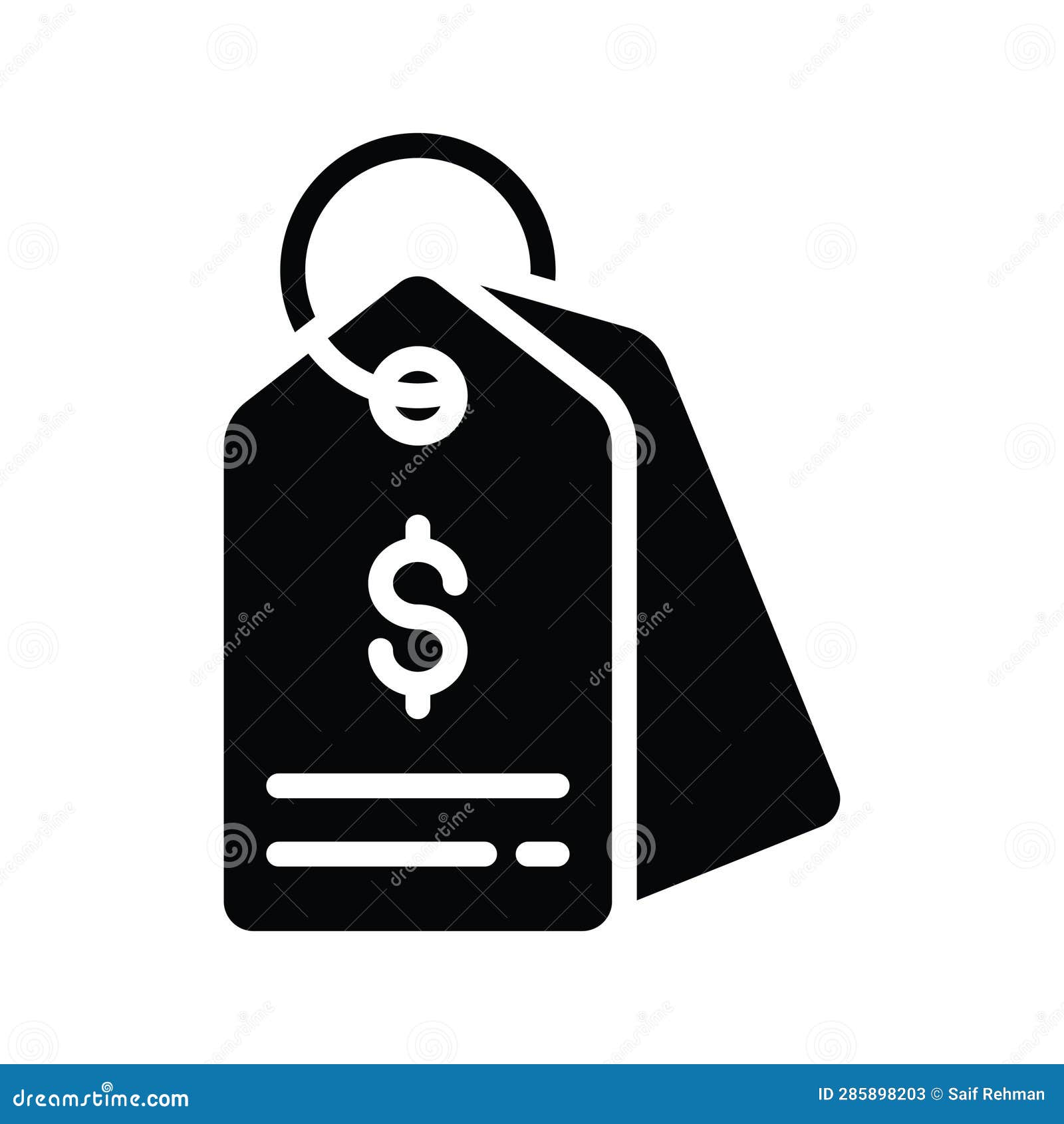 Price Tag Vector Solid Icon Design Illustration. Product Management ...