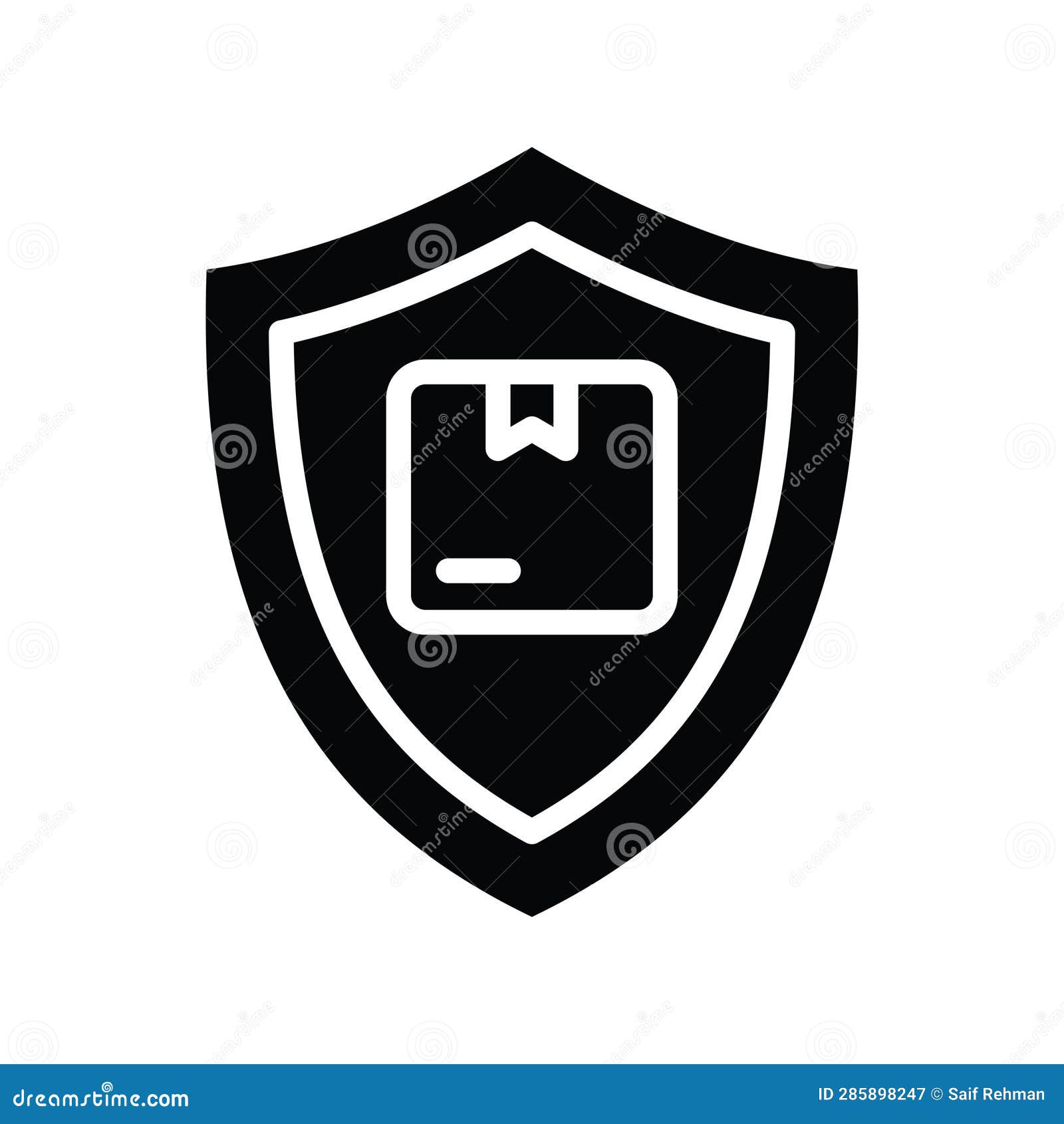 Product Insurance Vector Solid Icon Design Illustration. Product ...