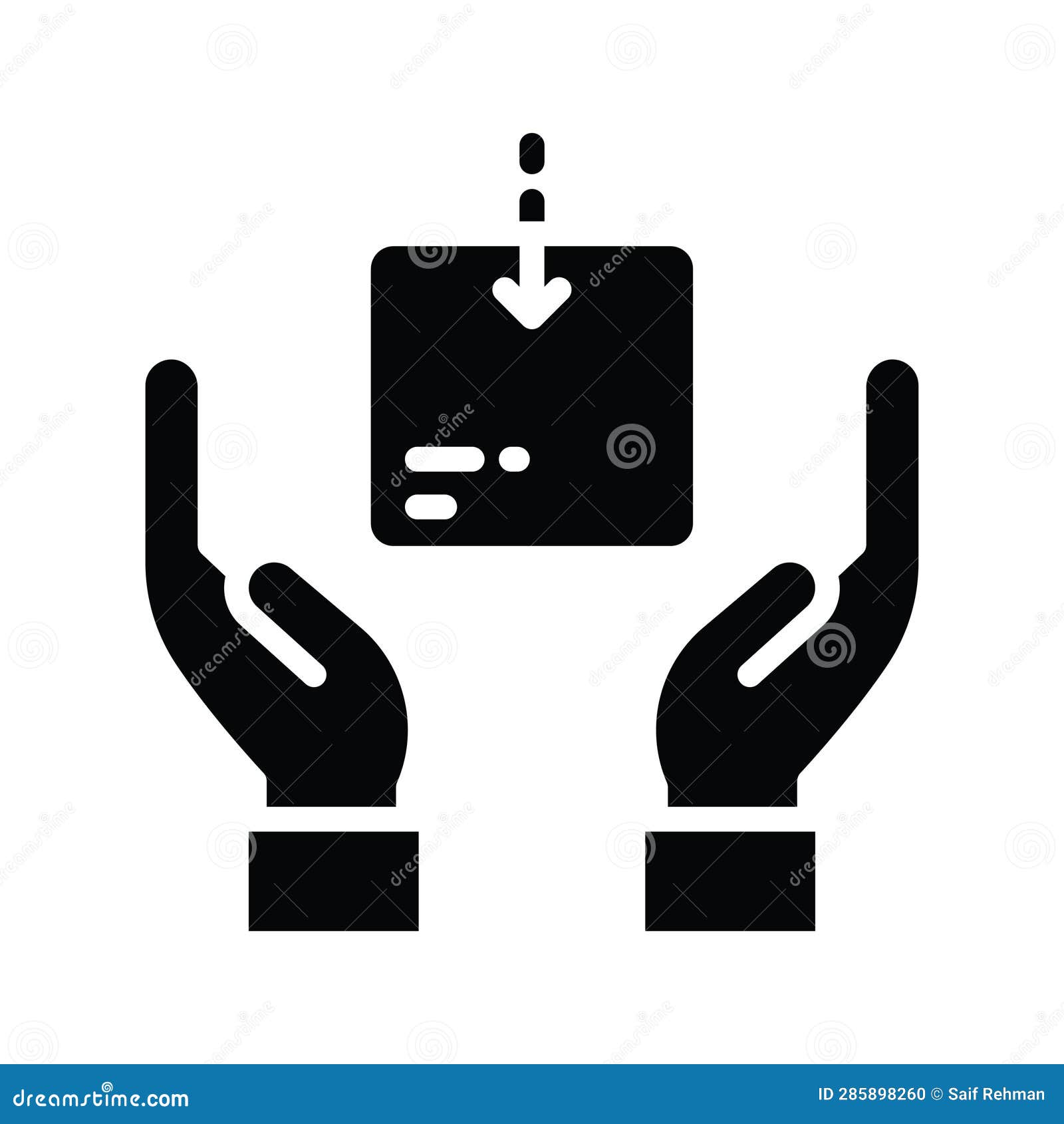 Product Packaging Vector Solid Icon Design Illustration. Product ...