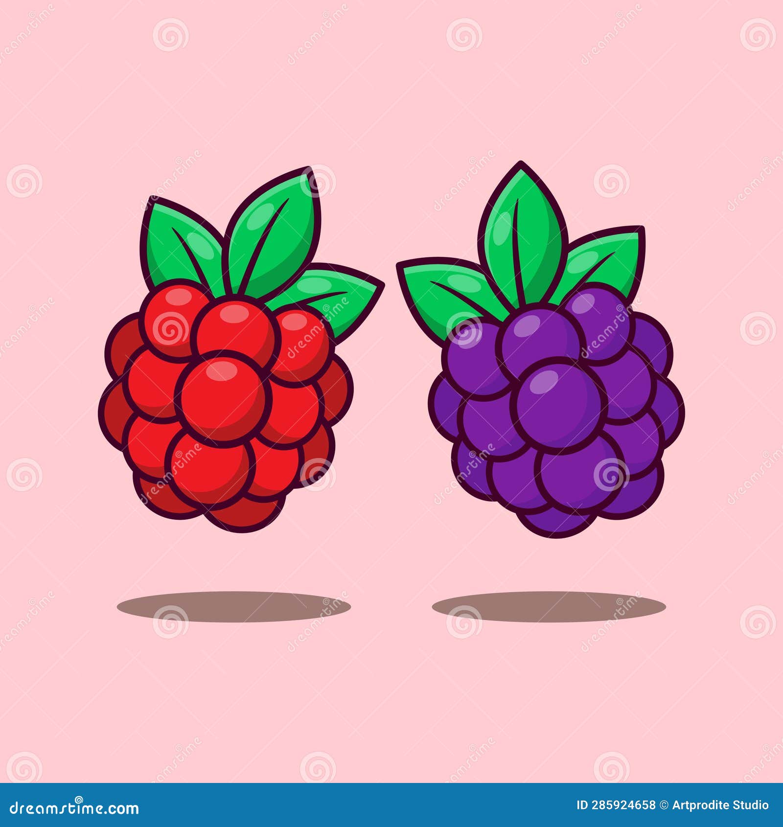 Berry Cartoon Vector Illustration. Stock Vector - Illustration of juice ...