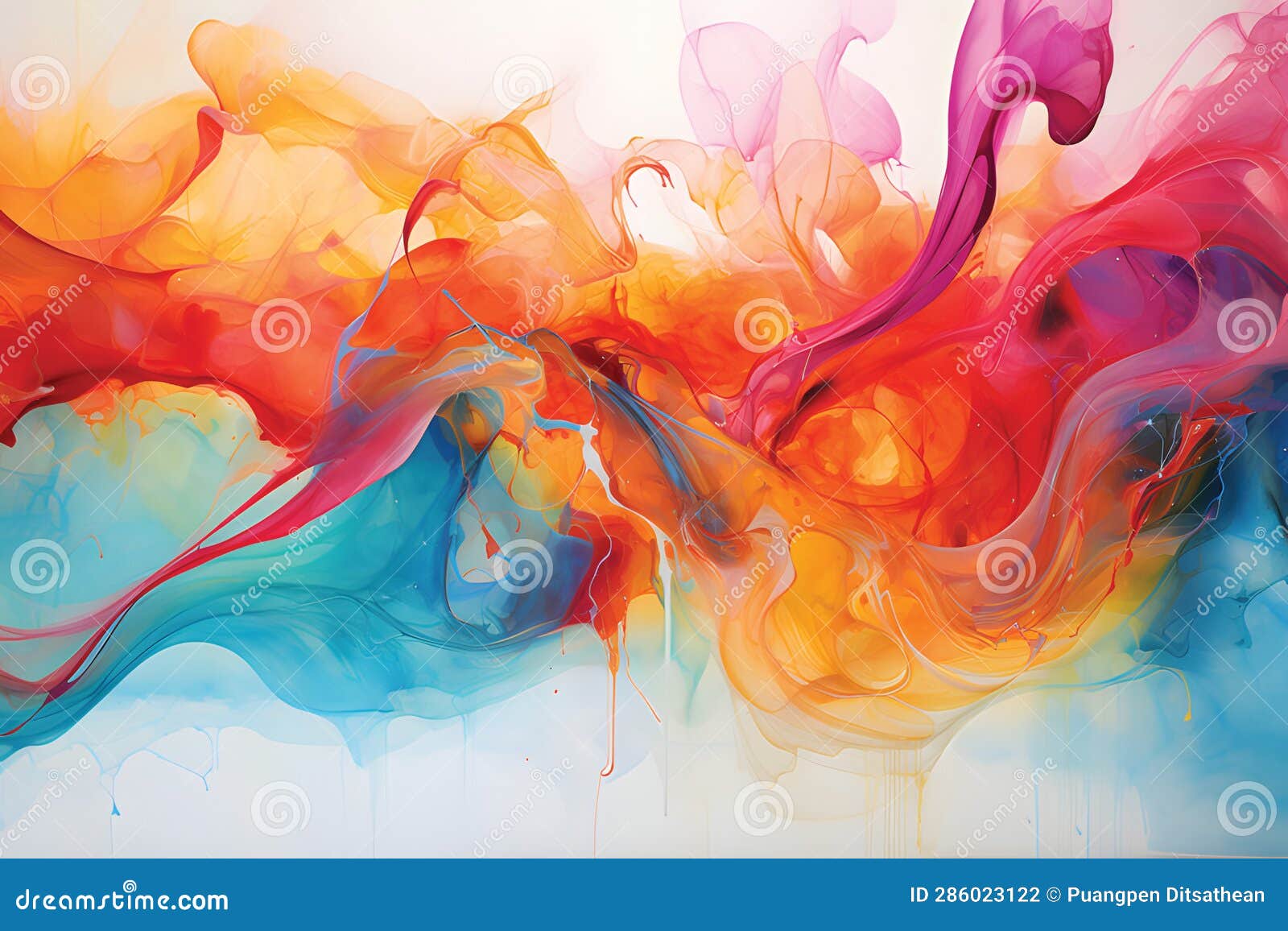 Abstract Painting Fun Stroke Dry Painting Splash Watercolor ...