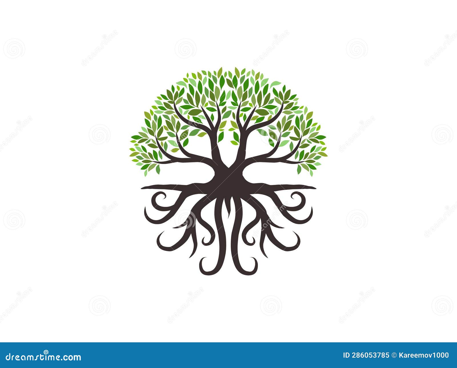 Beautiful Tree Logo Template, Nature Designs. Stock Illustration - Illustration of leaves ...