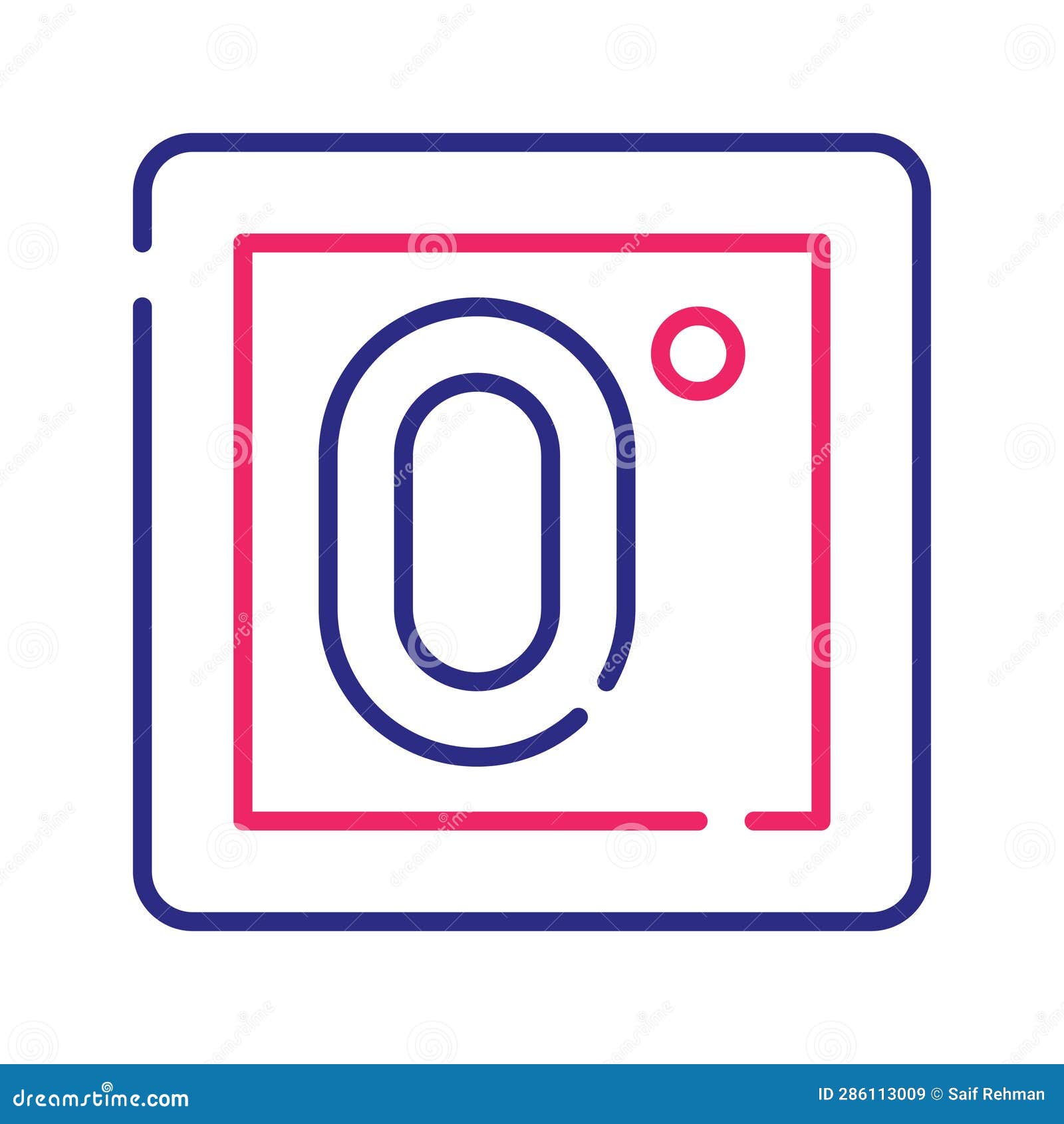 Zero Point Vector Two Colour Line Icon Design Illustration. Air ...