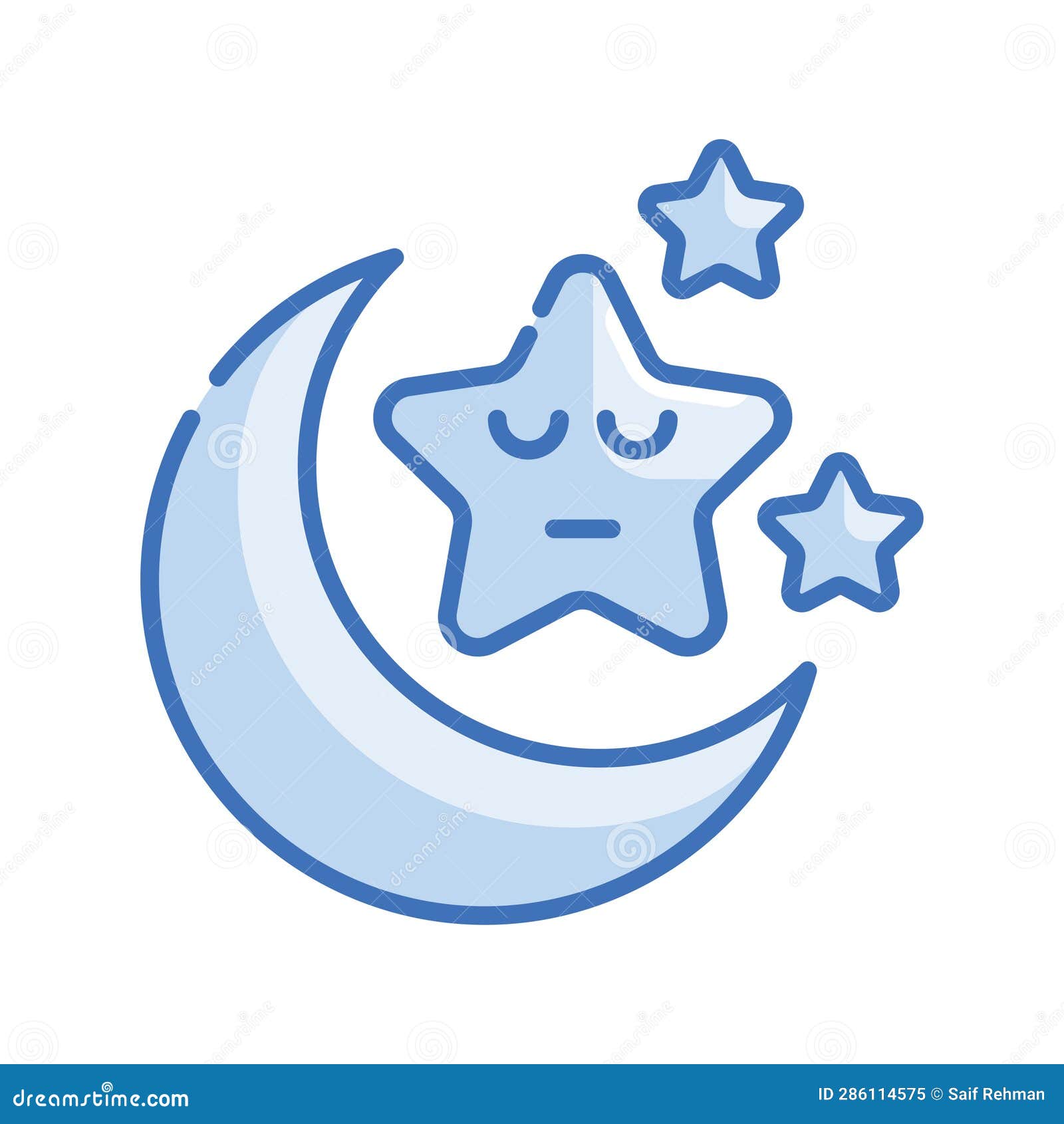 Sleep Mood Vector Blue Series Icon Design Illustration. Air ...
