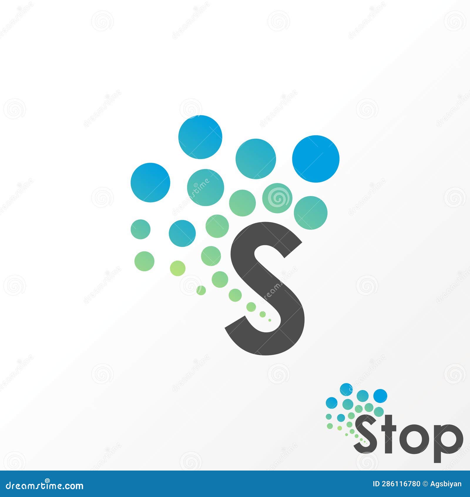 Letter Initial S Font with Oil Water Splash. Related To Monogram ...