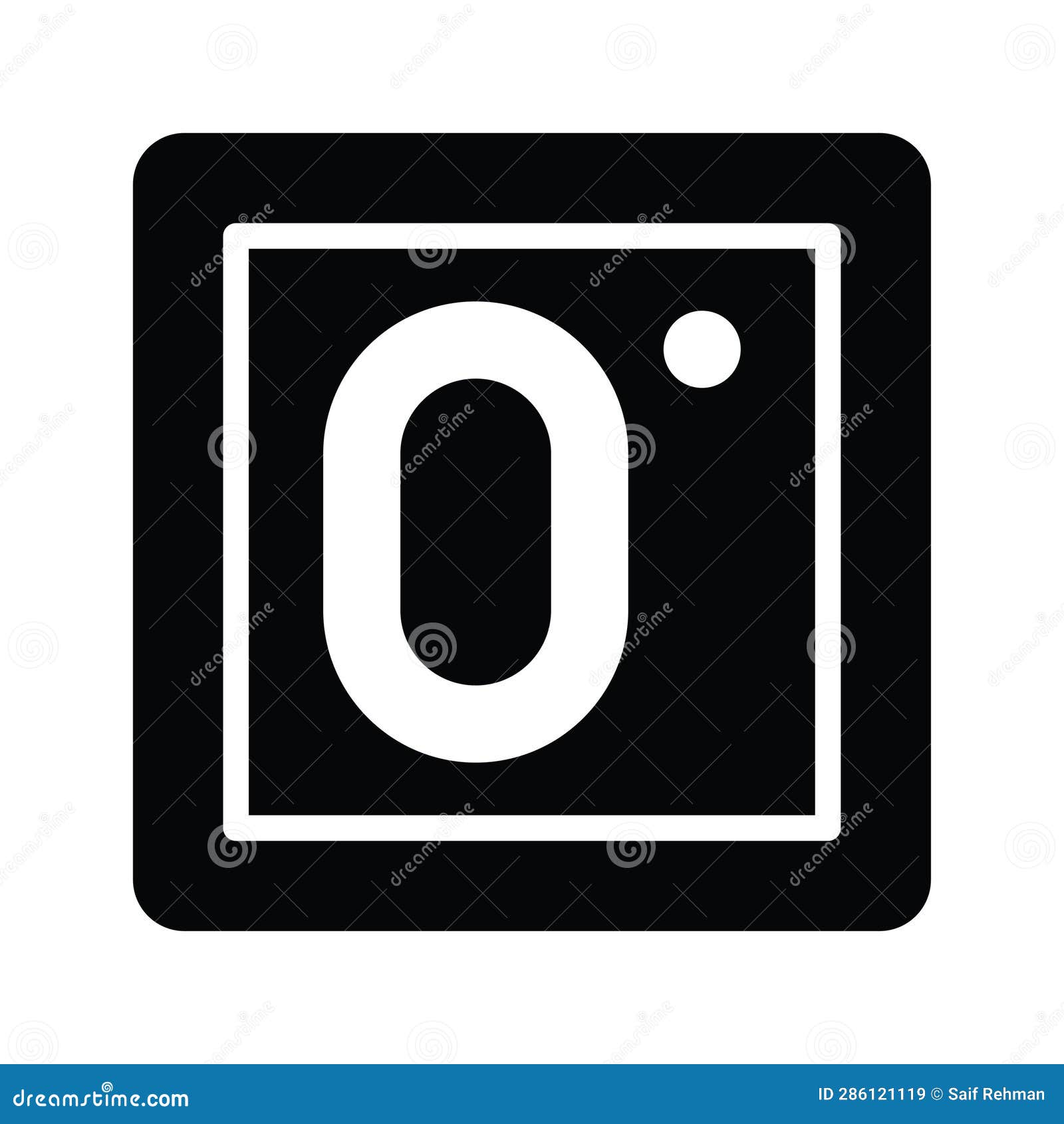 Zero Point Vector Solid Icon Design Illustration. Stock Vector ...