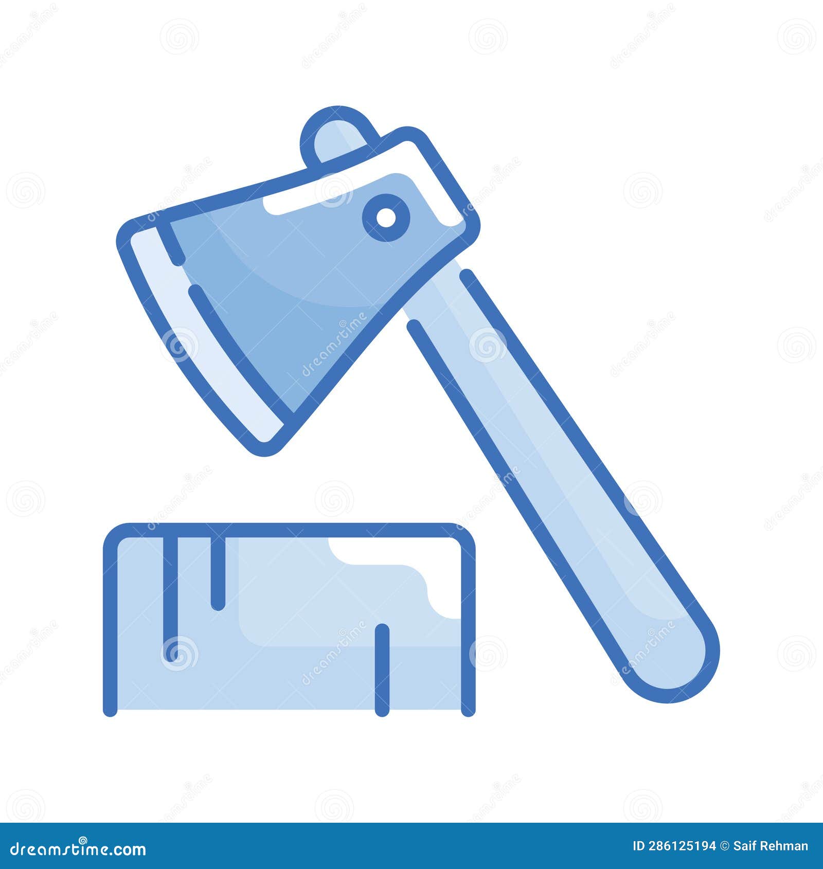 Axe Vector Blue Series Icon Style Illustration. EPS 10 File Stock ...