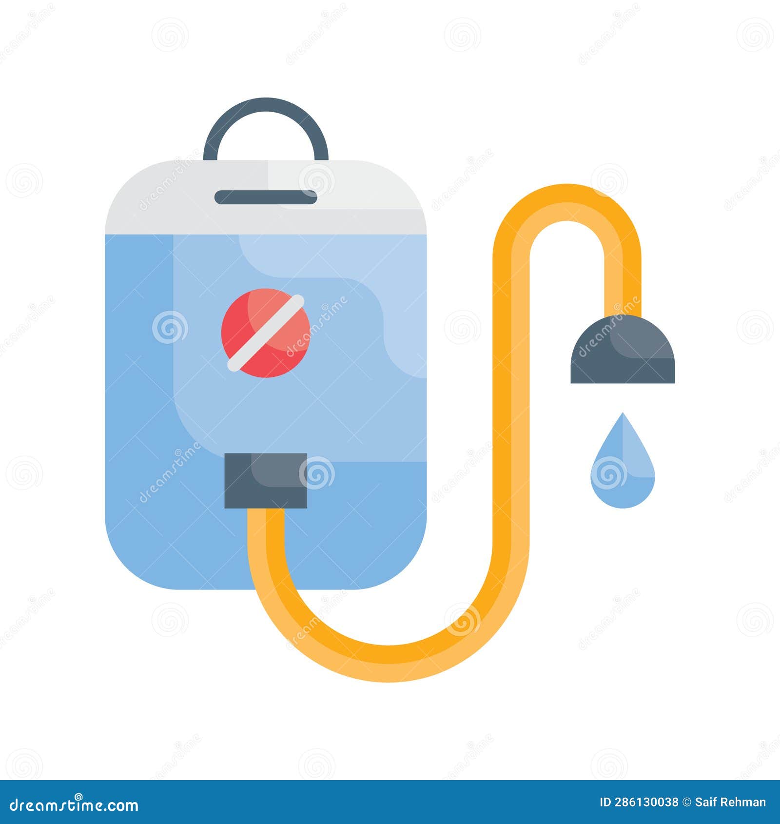 Hydration Bladder Vector Flat Icon Style Illustration. EPS 10 File ...