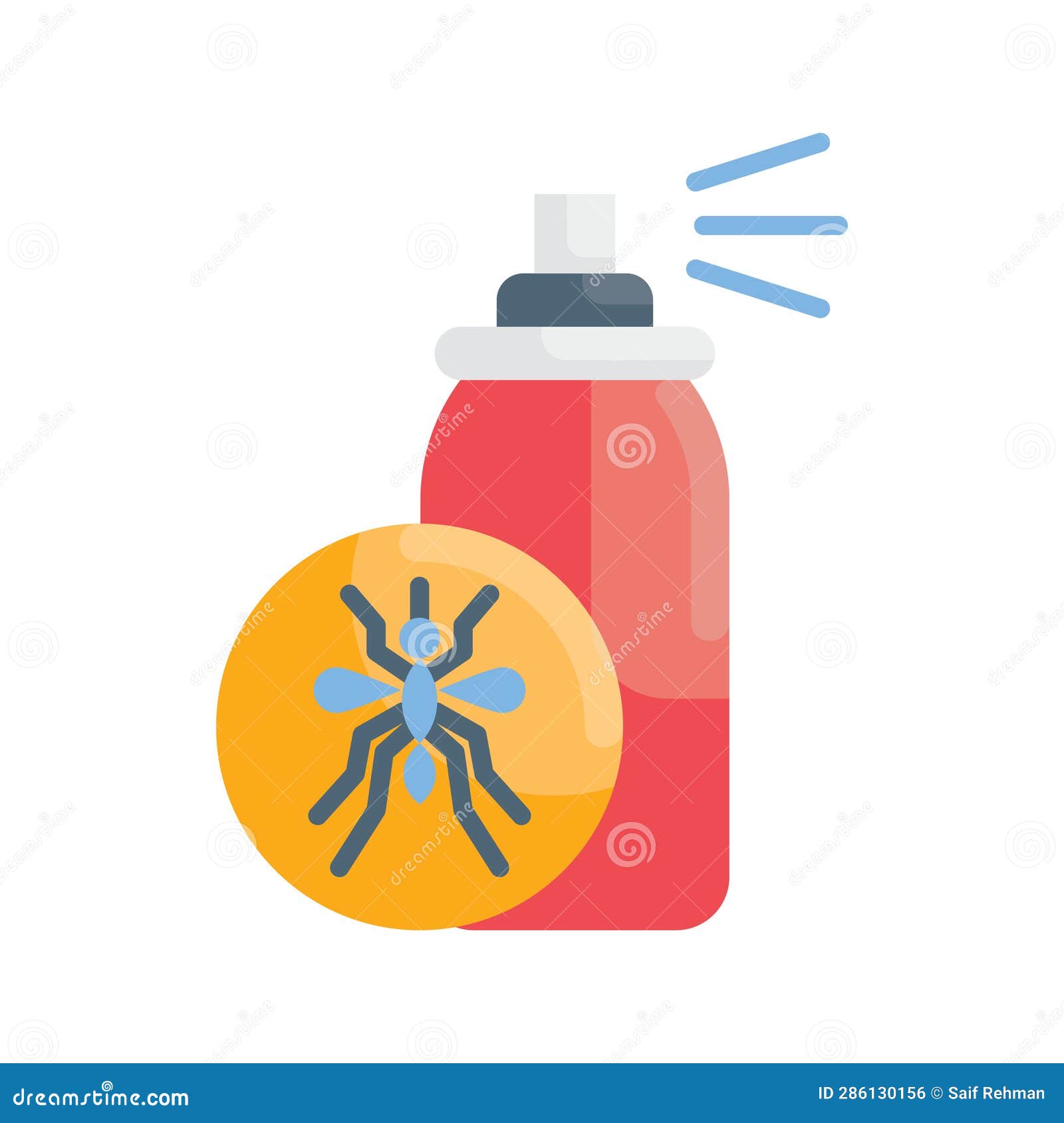 Insect Repellent Vector Flat Icon Style Illustration. EPS 10 File Stock Vector - Illustration of ...
